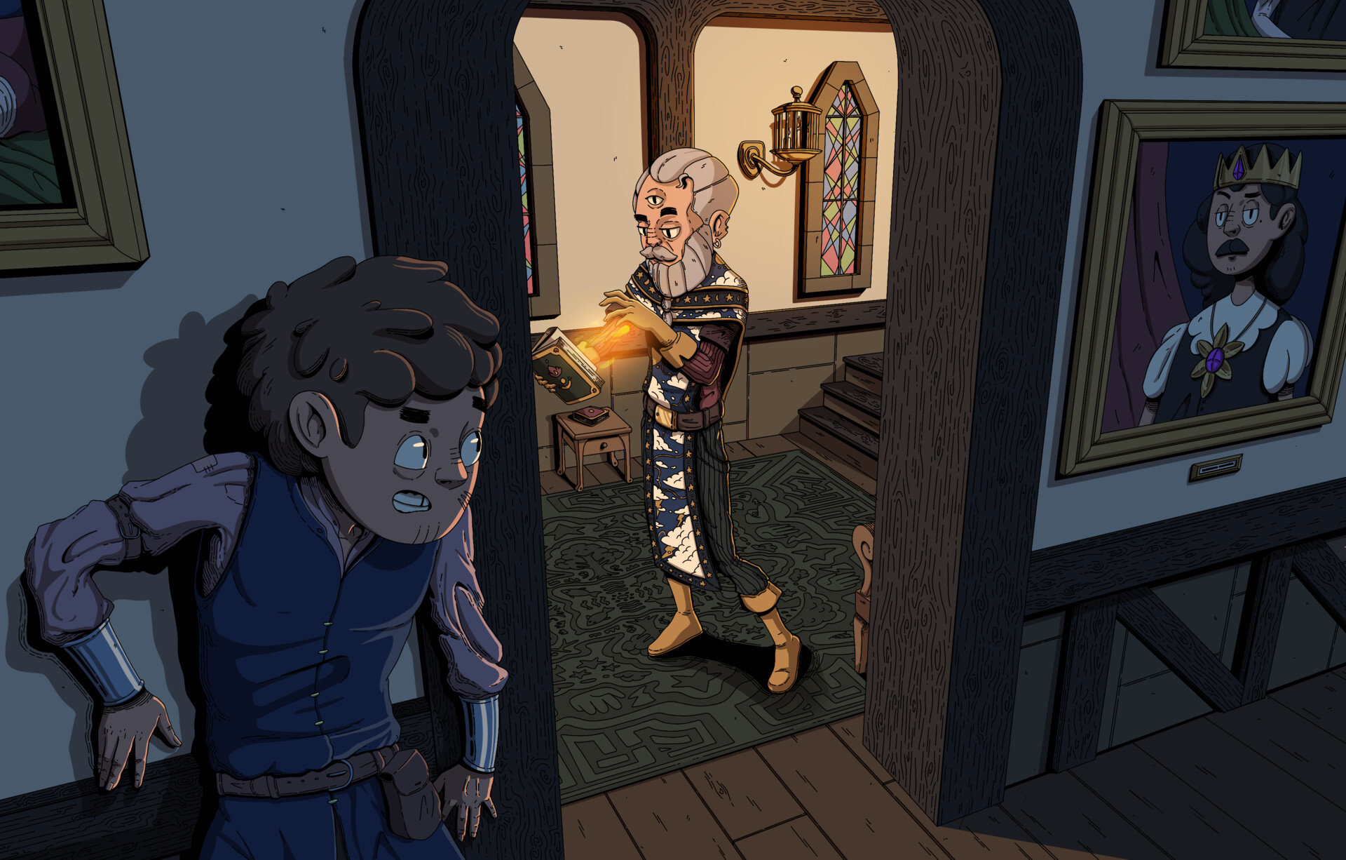 ArtStation - Knight and Wizzard