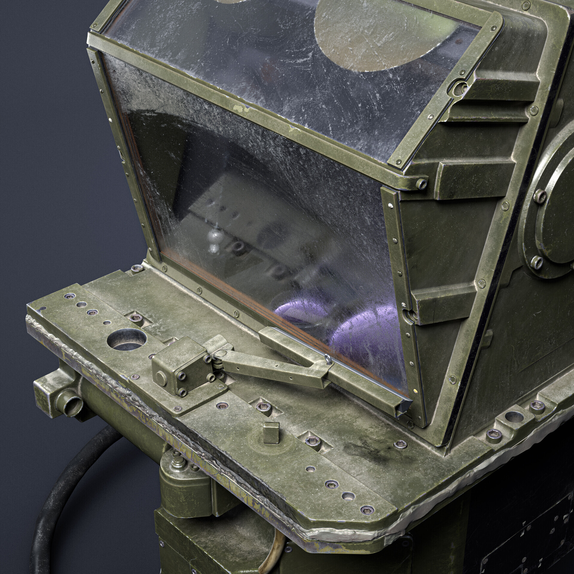 Games Artist - Warrior Tank Periscope - Prop Breakdown - Oleksandr Reznik