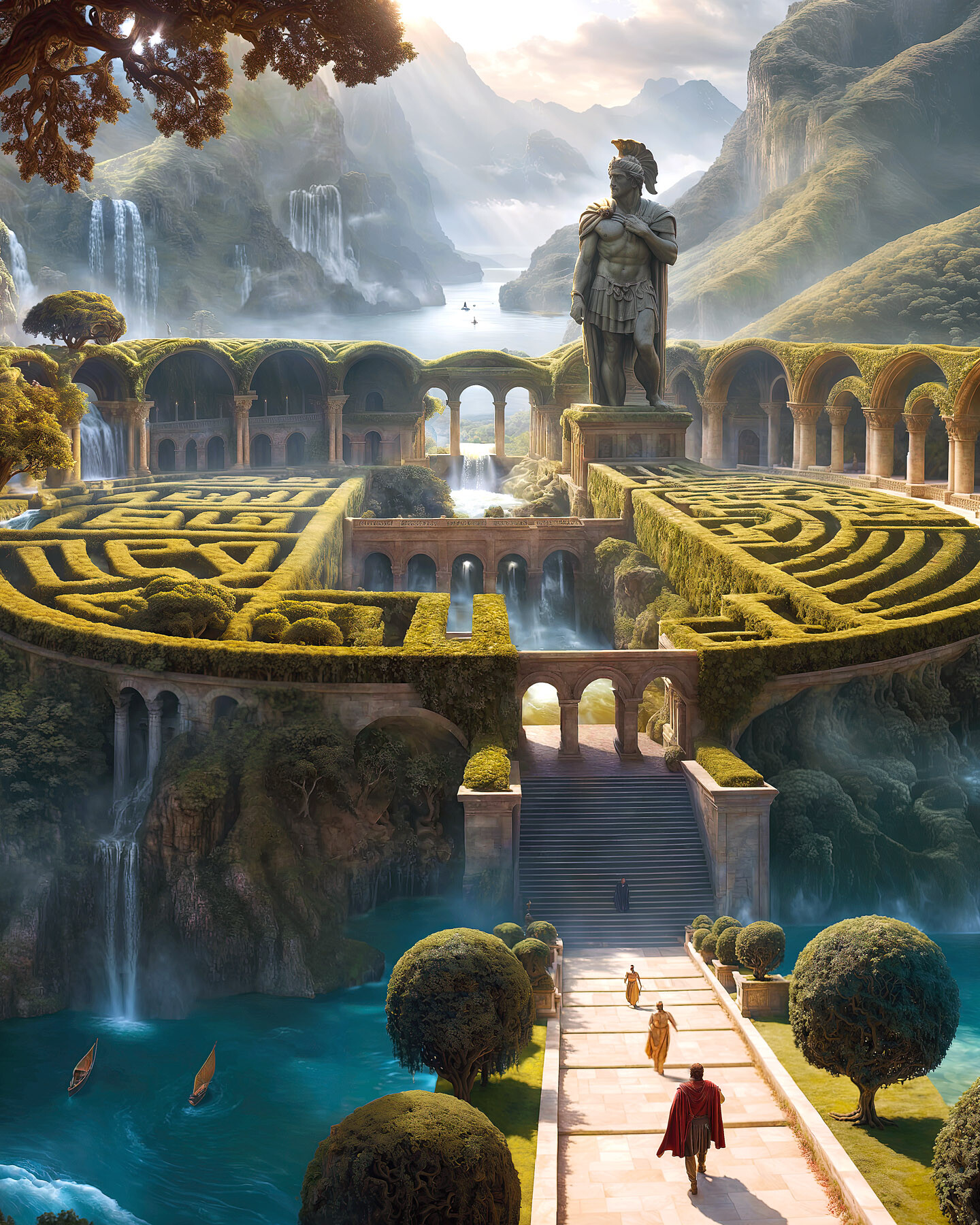 ArtStation - Royal Water Garden on the Isles