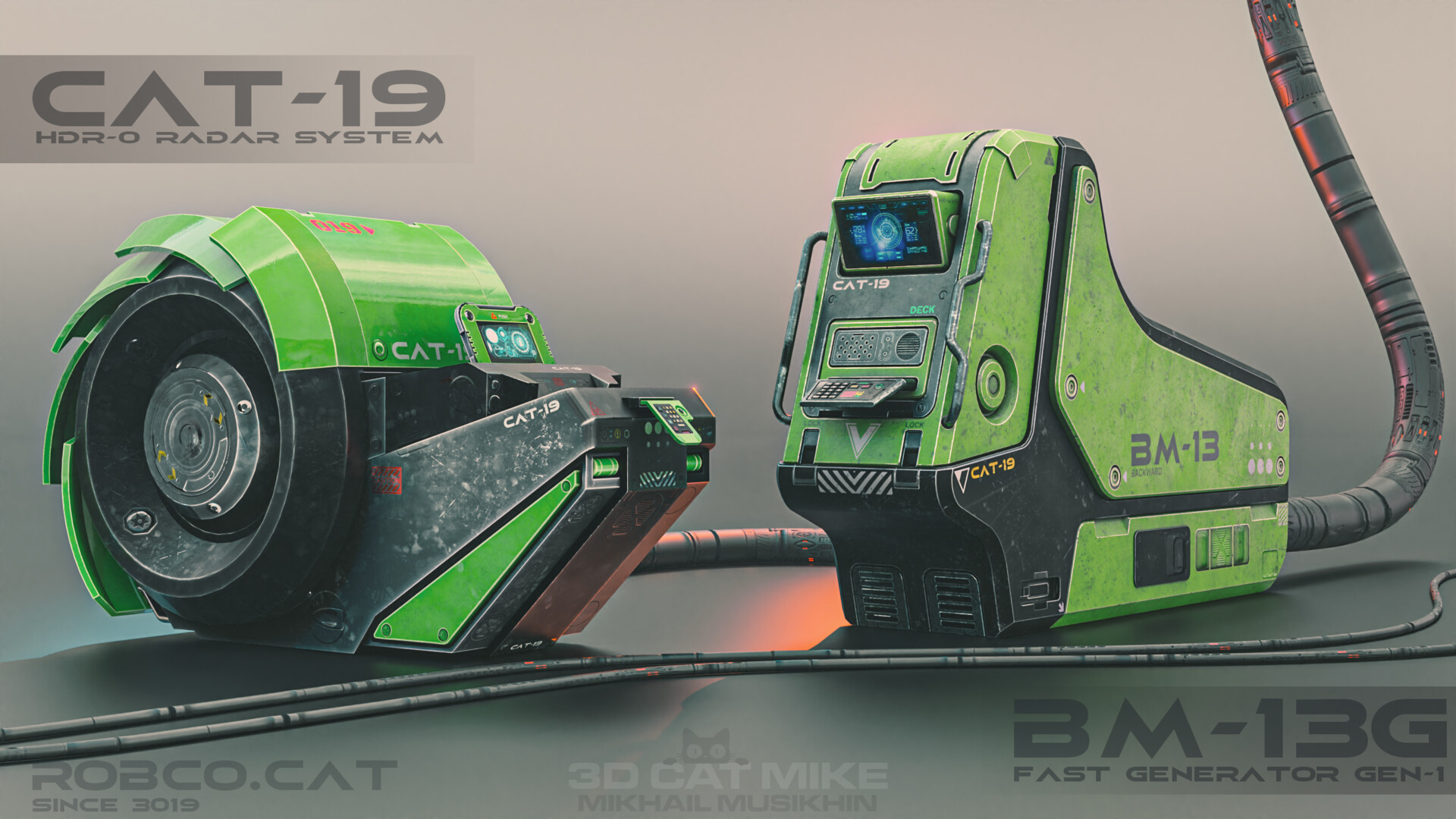 ArtStation - HDR-O Radar CAT-19 and Generator BM-13G Gen-1