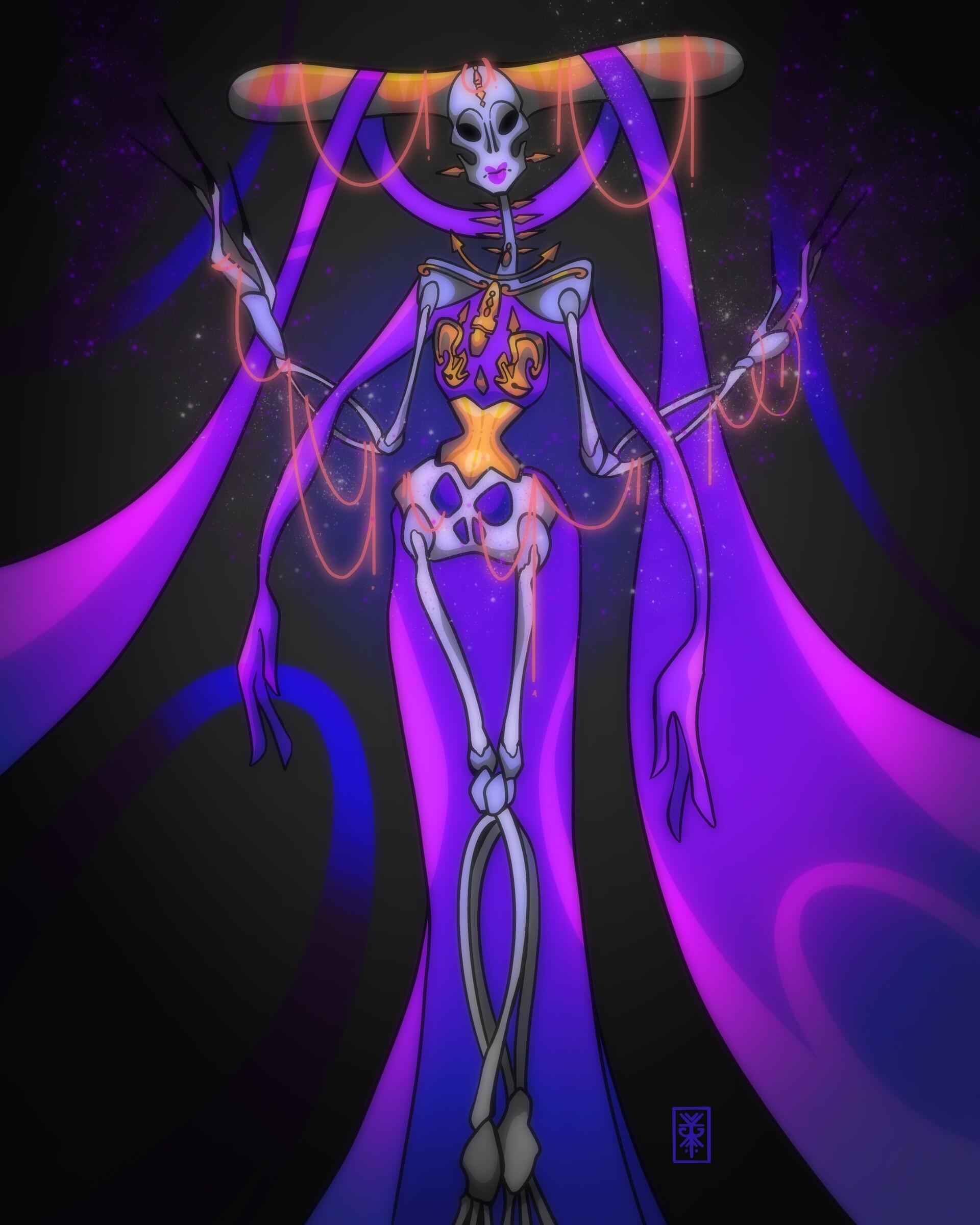 ArtStation - Spooky Fashion Skeleton