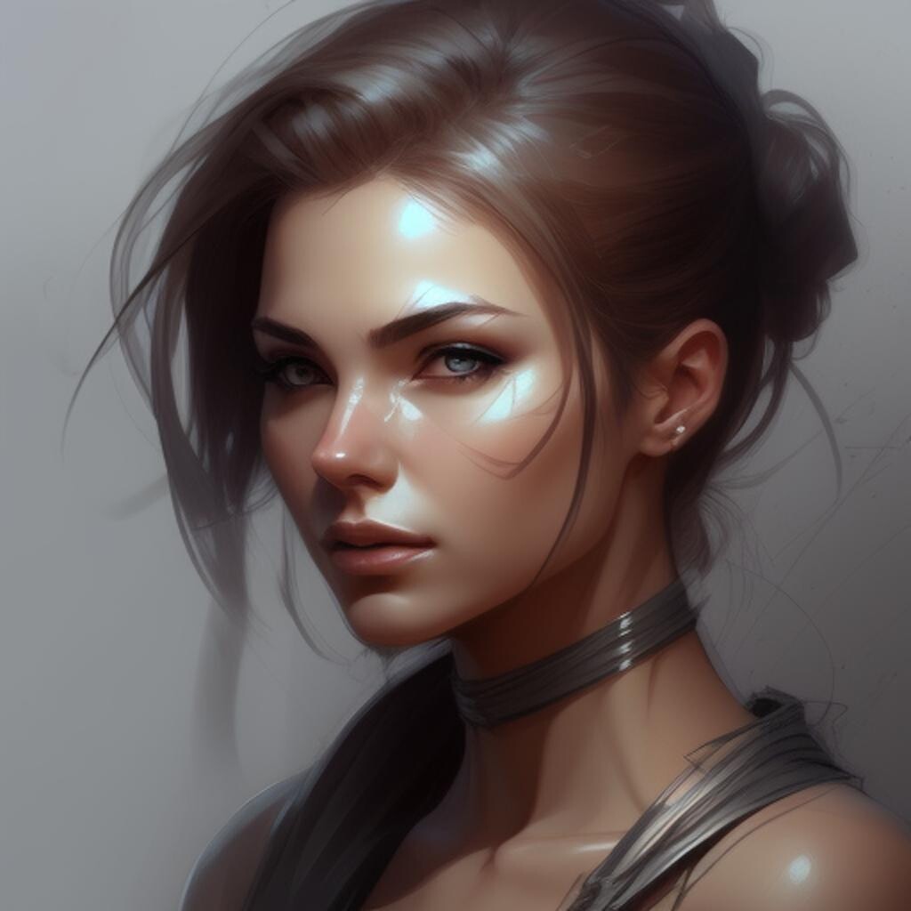 ArtStation - Women paint sketch 2d