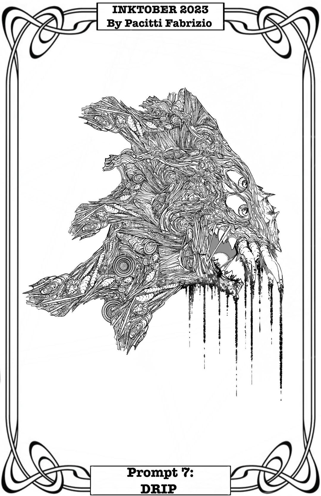 ArtStation - Inktober 2023-prompt 6-Drip