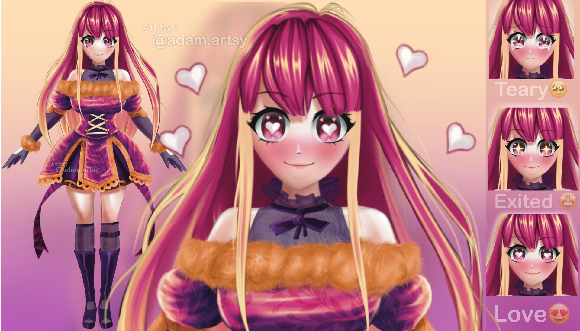 ArtStation - Vtuber Model / Character Design