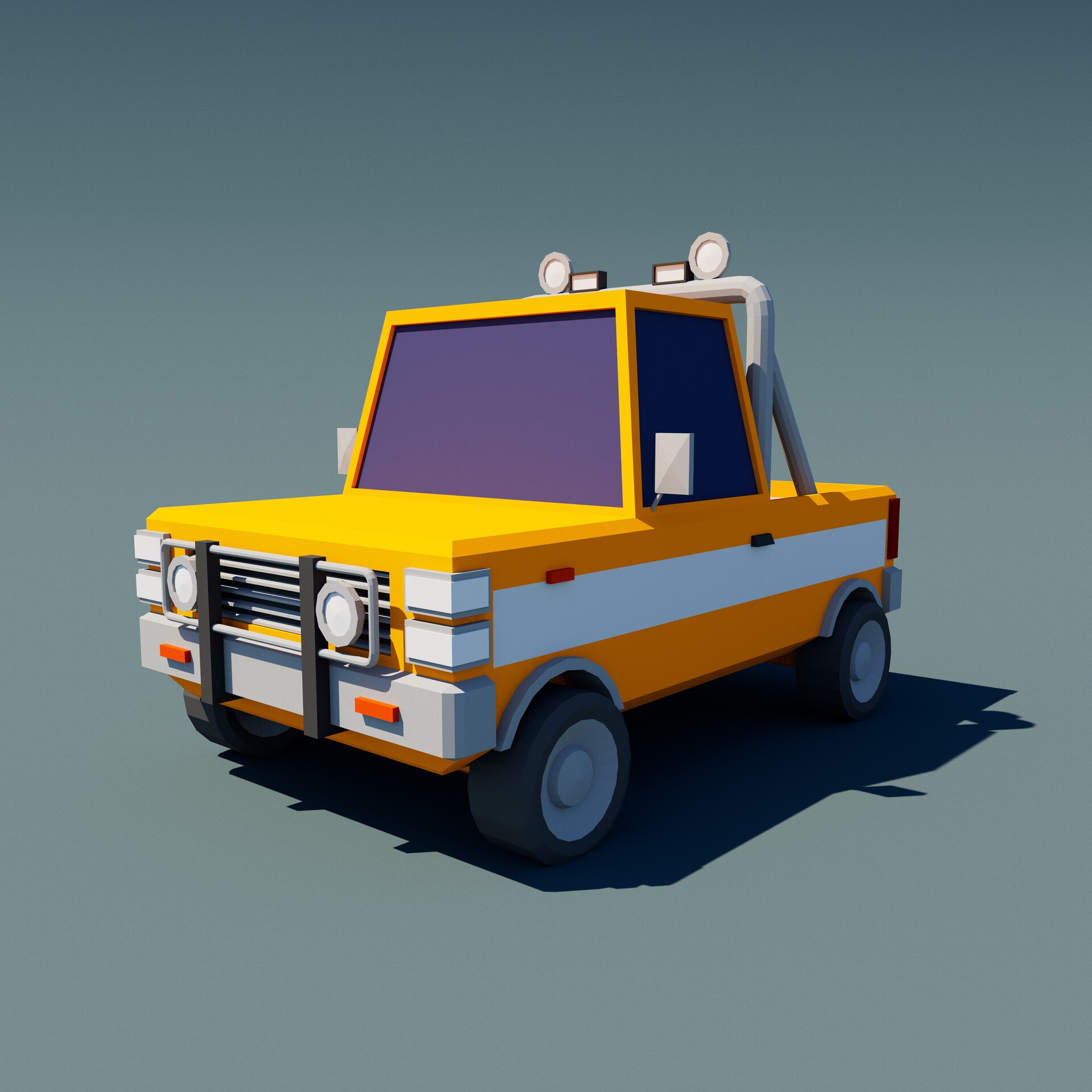 ArtStation - Low Poly Car