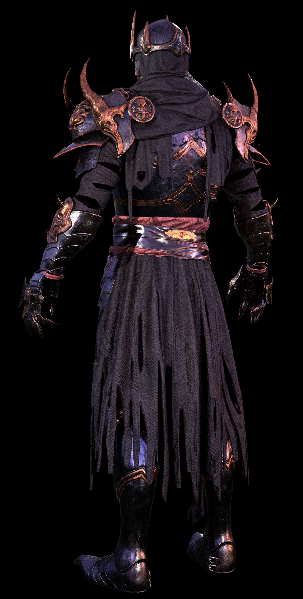 Jay Jang - Haunted Armor Outfit-Guild Wars 2 Fan Art Modeling