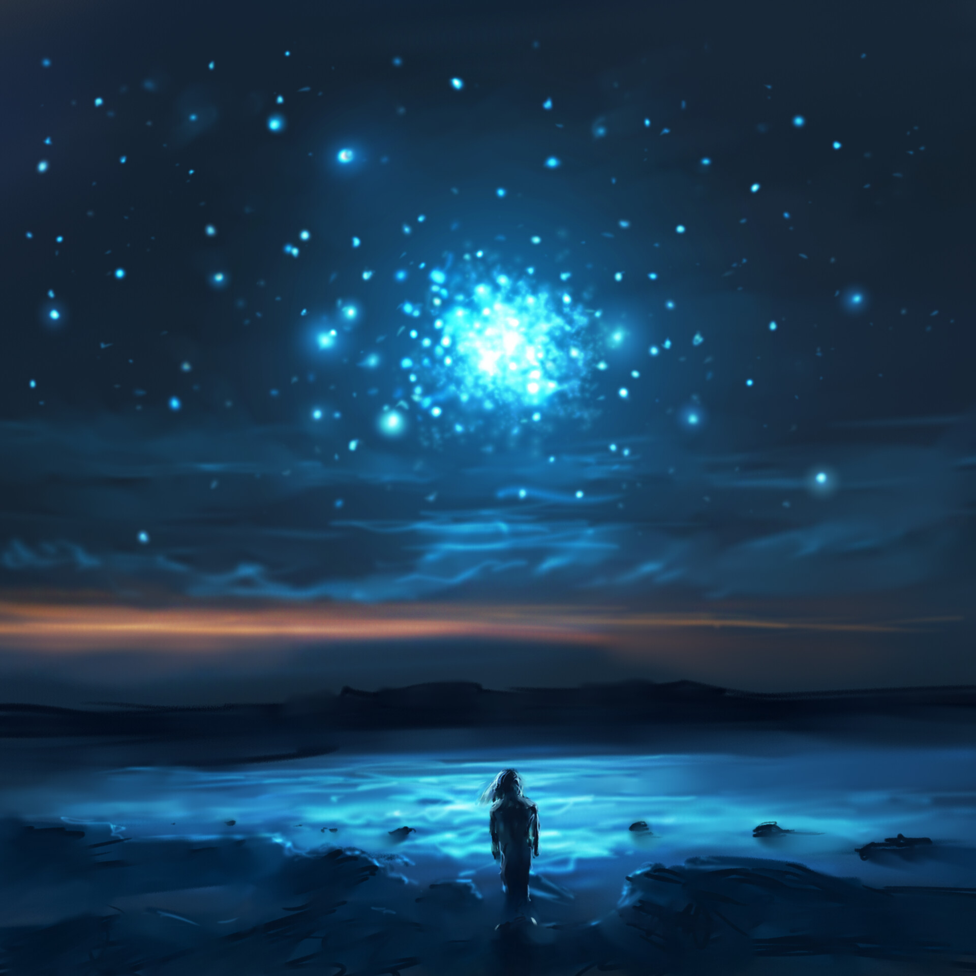 ArtStation - Fireflies Sky