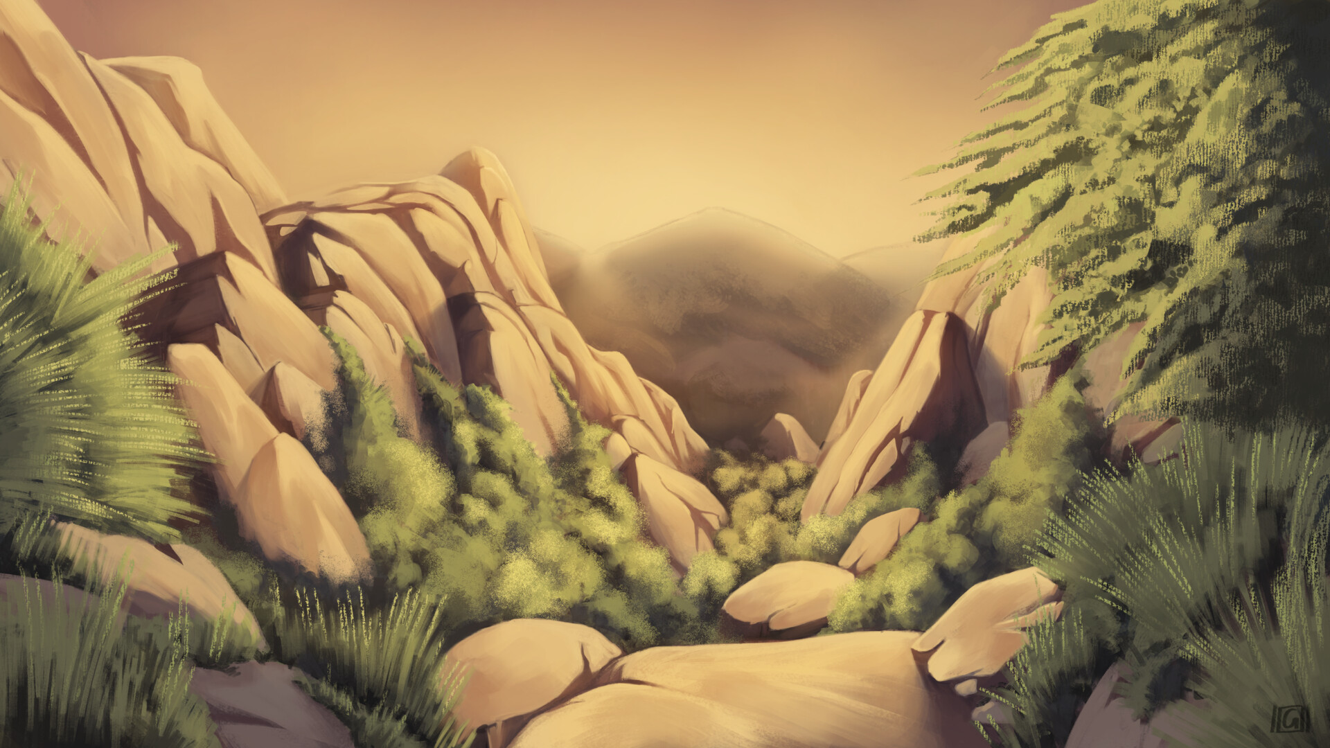 ArtStation - mountains