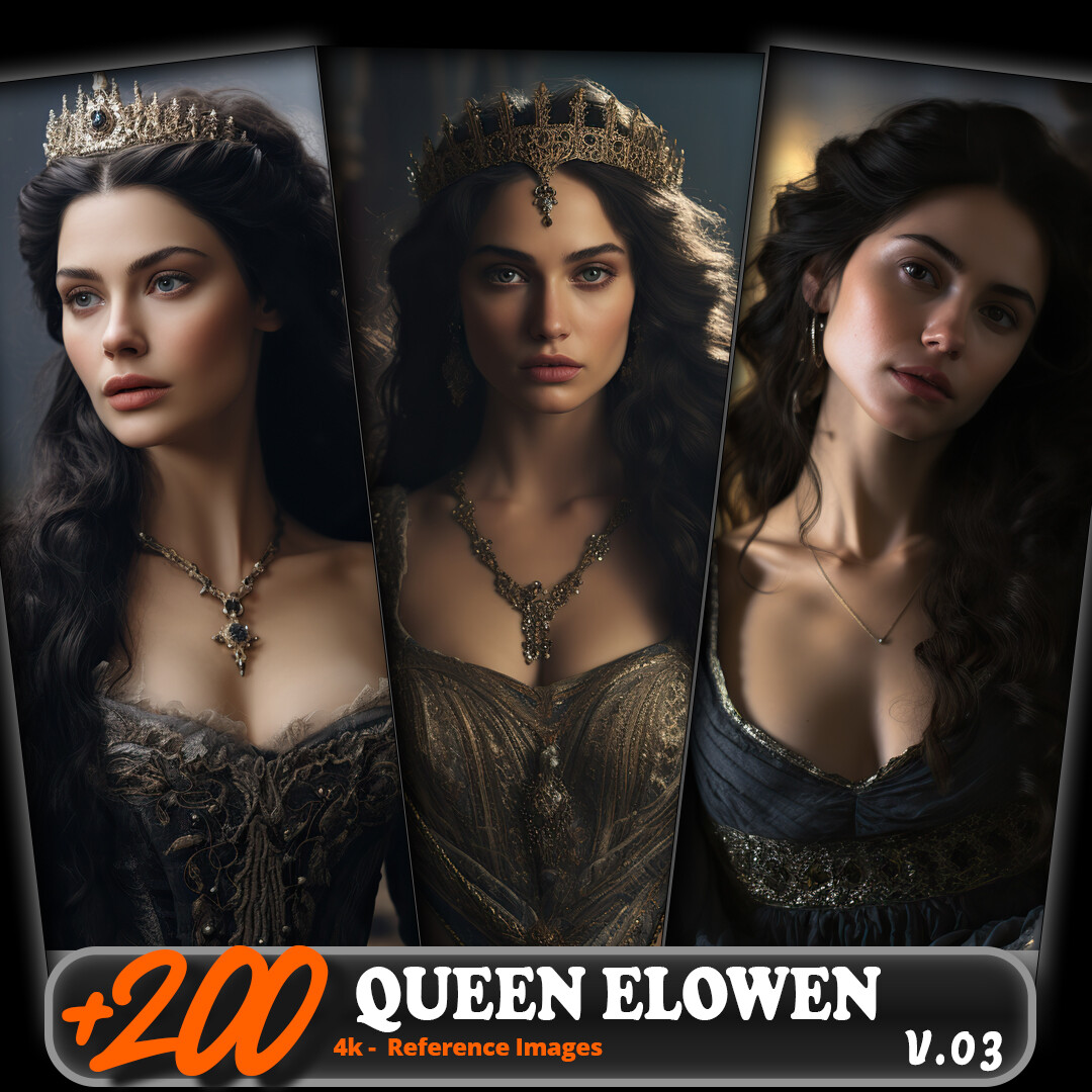 ArtStation - QUEEN ELOWEN VOL. 03/ 4K/ Reference Image