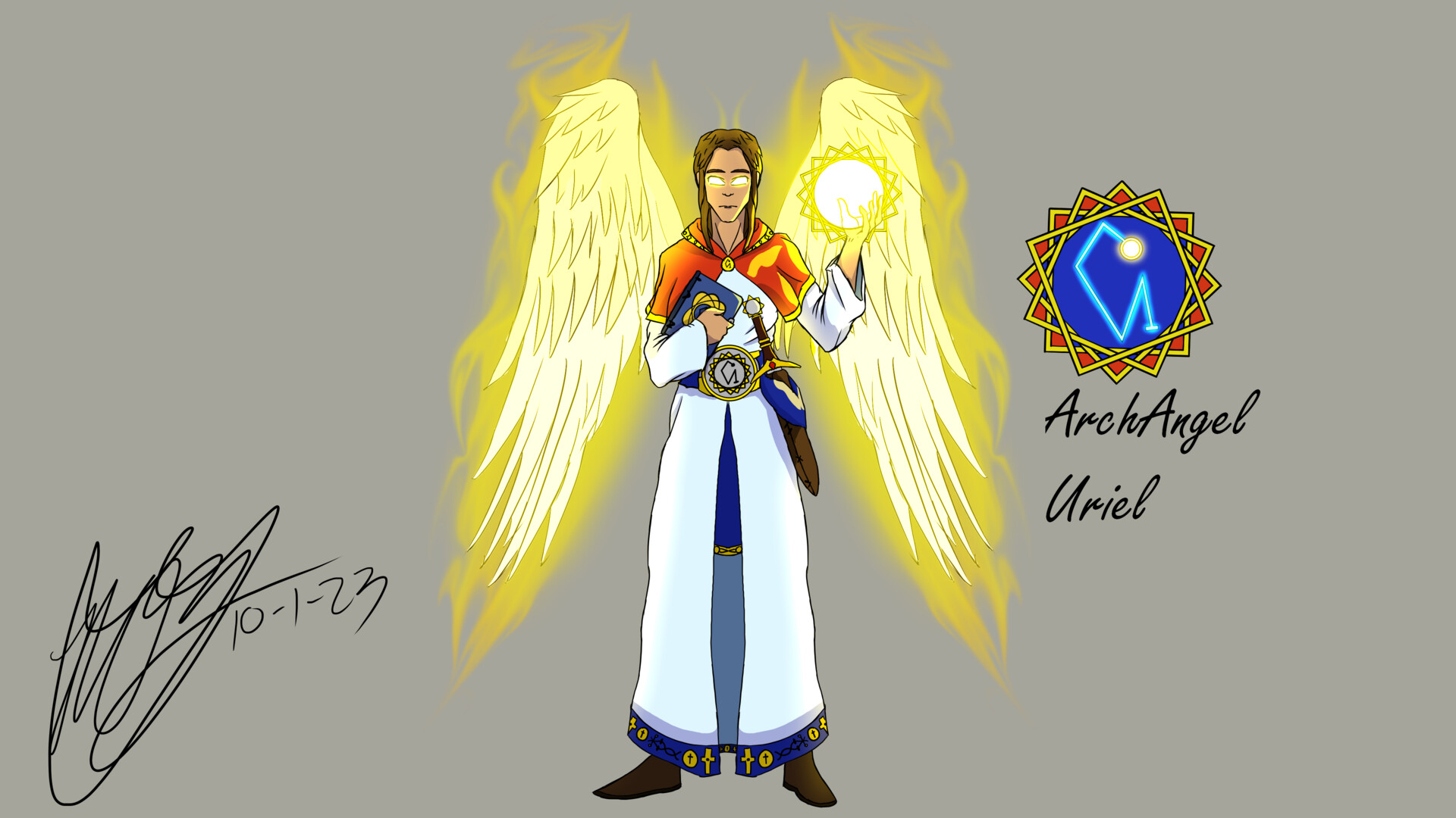 ArtStation - Uriel Archangel of wisdom (More angels to come)