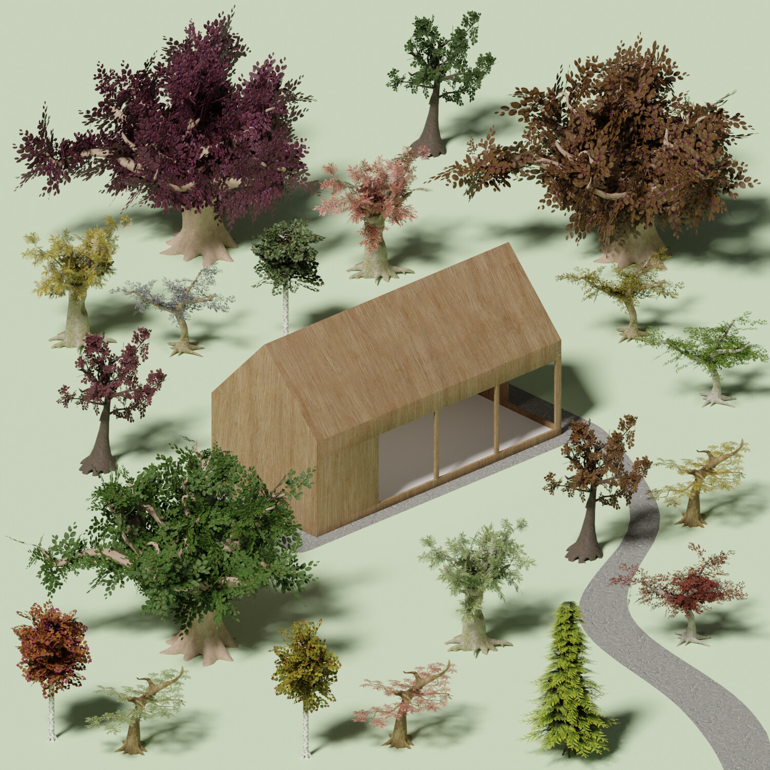 Emin Canbaz - Low-poly Realistic Trees