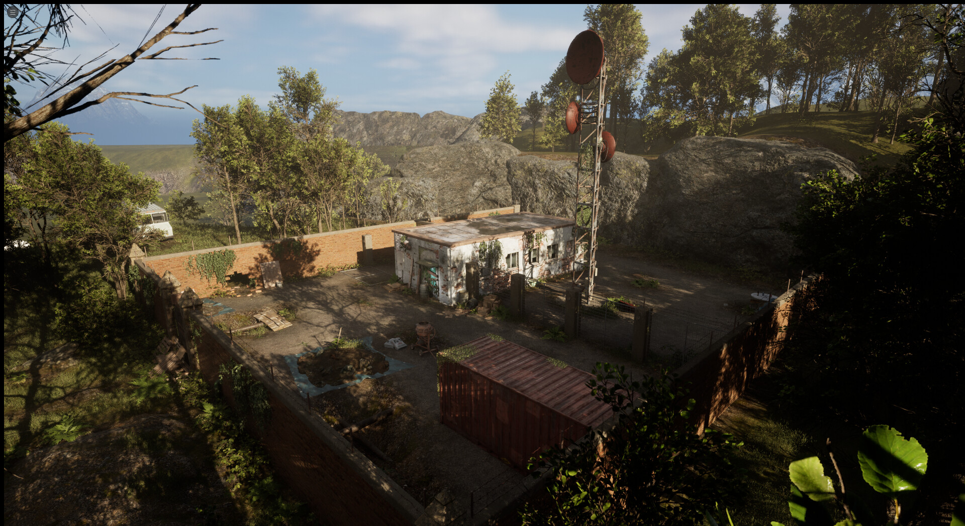 ArtStation - Post apocalyptic abandoned satellite station created in ...