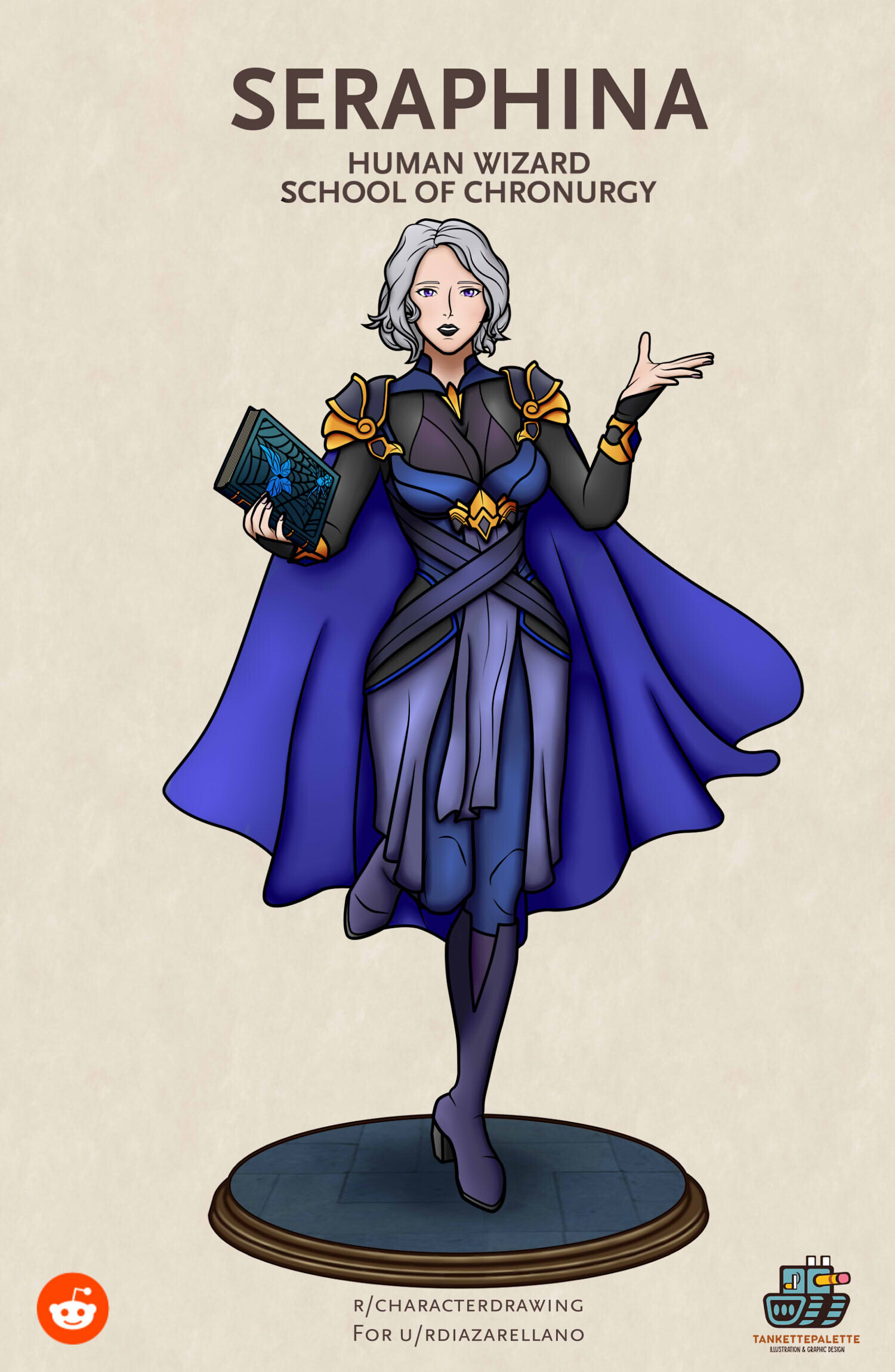 ArtStation - Seraphina, Chronurgy Wizard