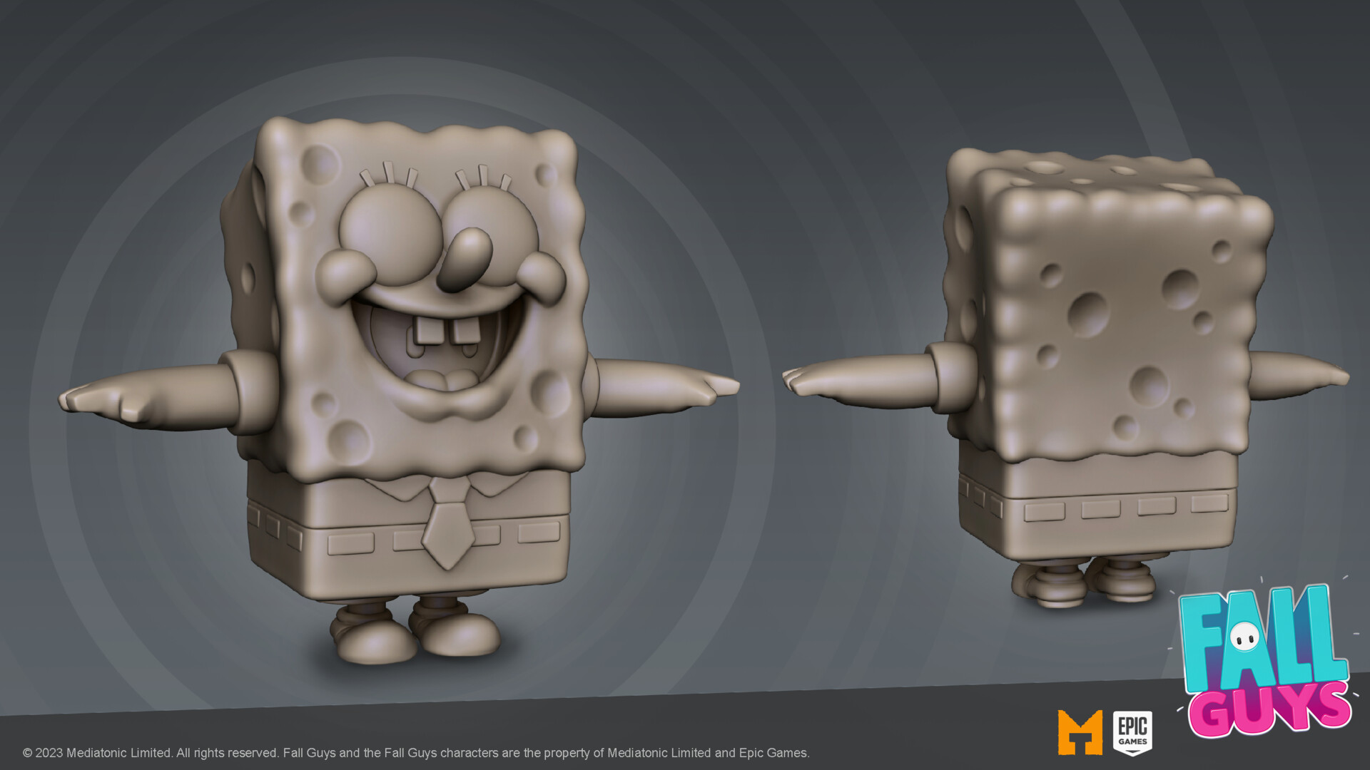 Isaac Pringle - Portfolio - Fall Guys - Spongebob