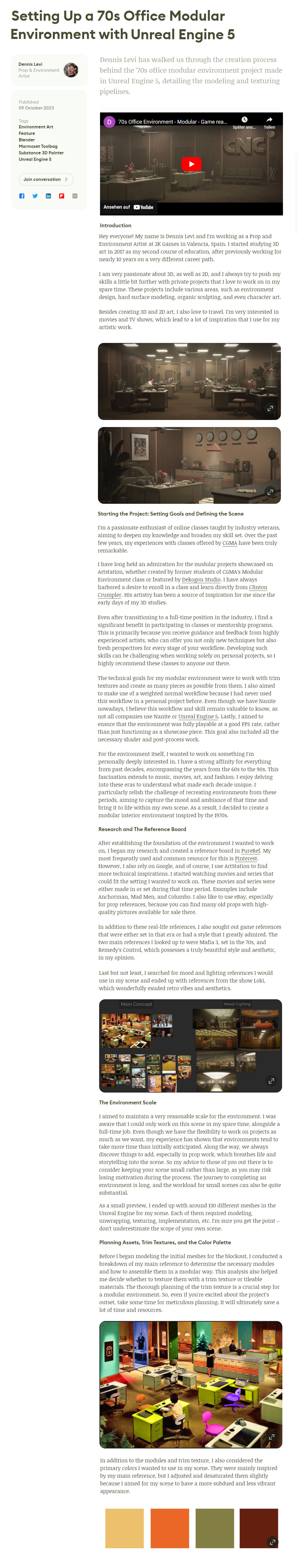 Dennis Levi - 80lv Article - 70s Office Environment - Game Ready