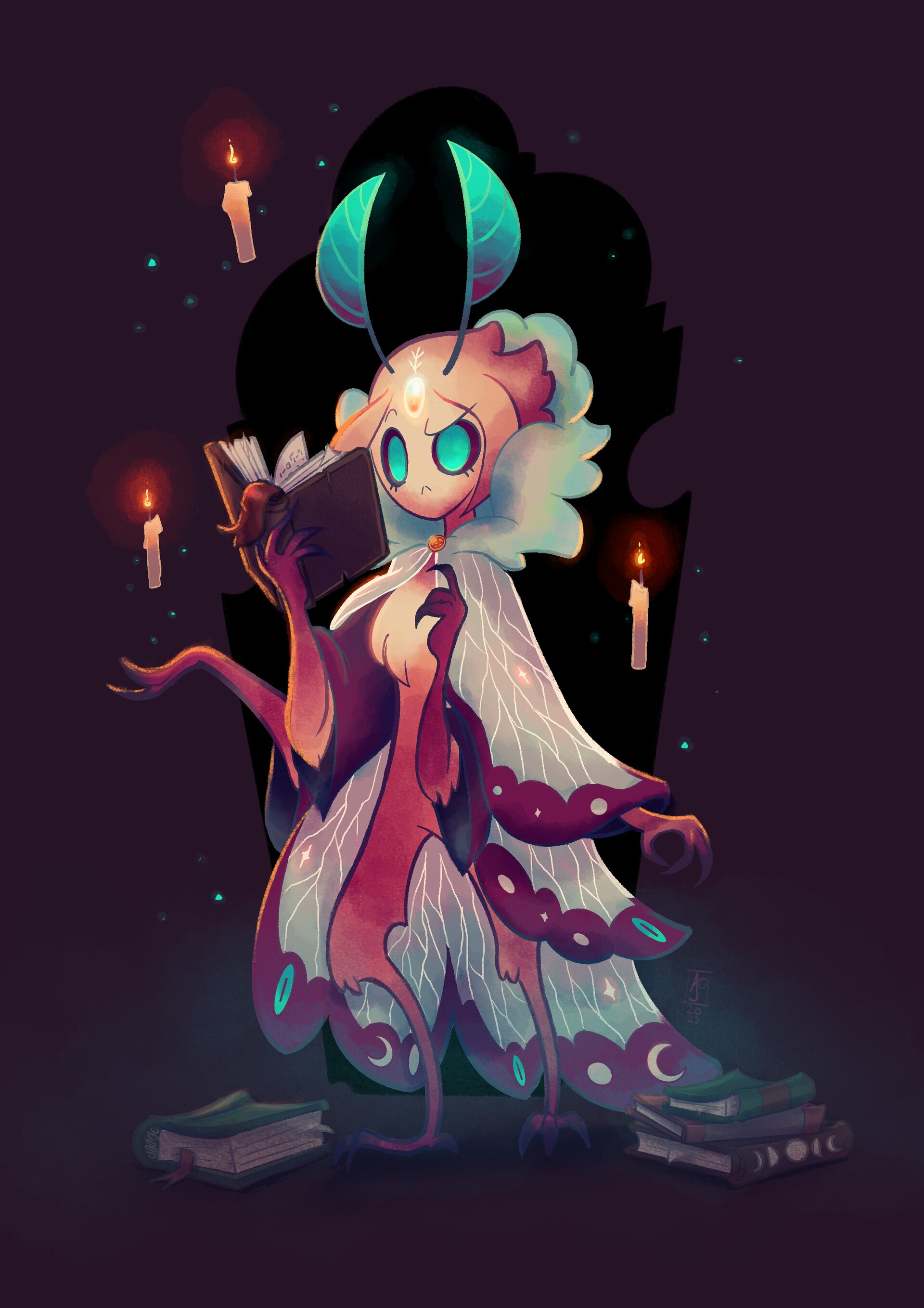 ArtStation - Moth Librarian