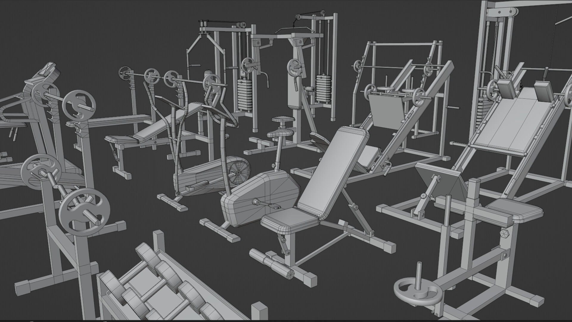 Elvair Lima - Rigged Gym Equipment
