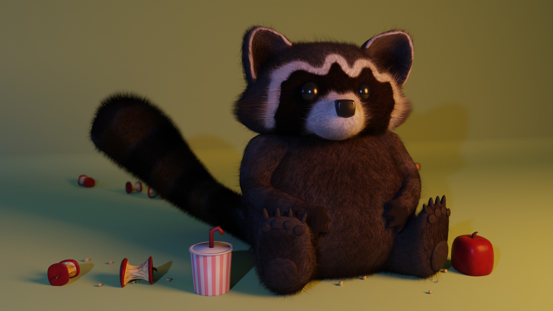 ArtStation - Chubby Raccoon