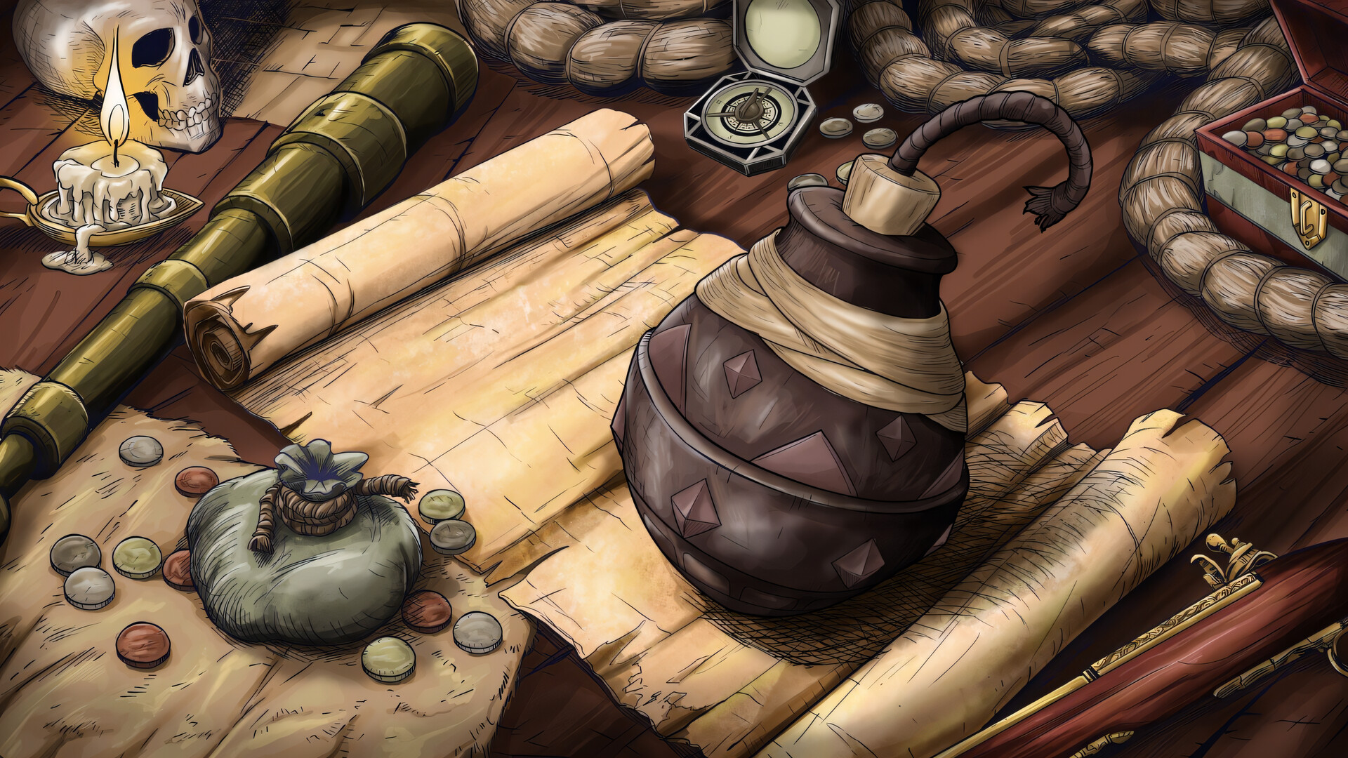 ArtStation - Hidden Treasure Map