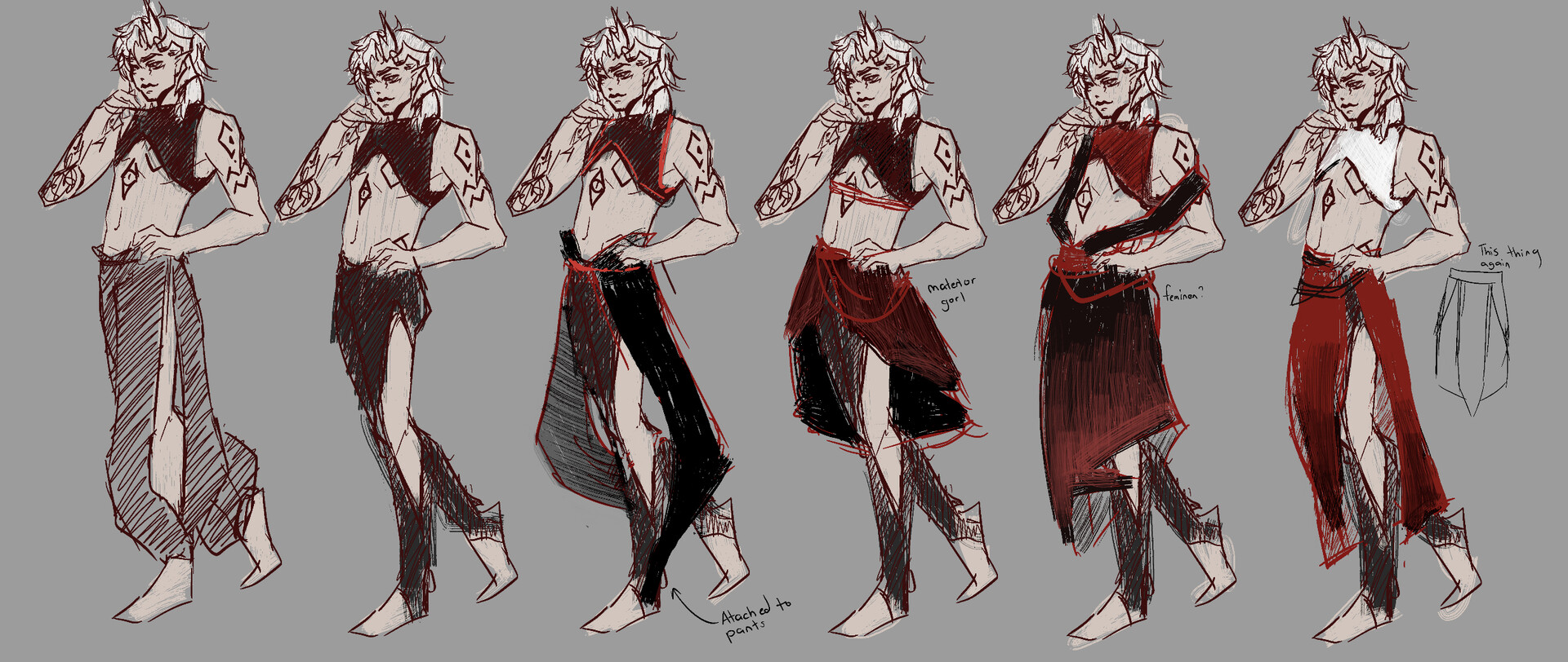 ArtStation - Outfit exploration for character