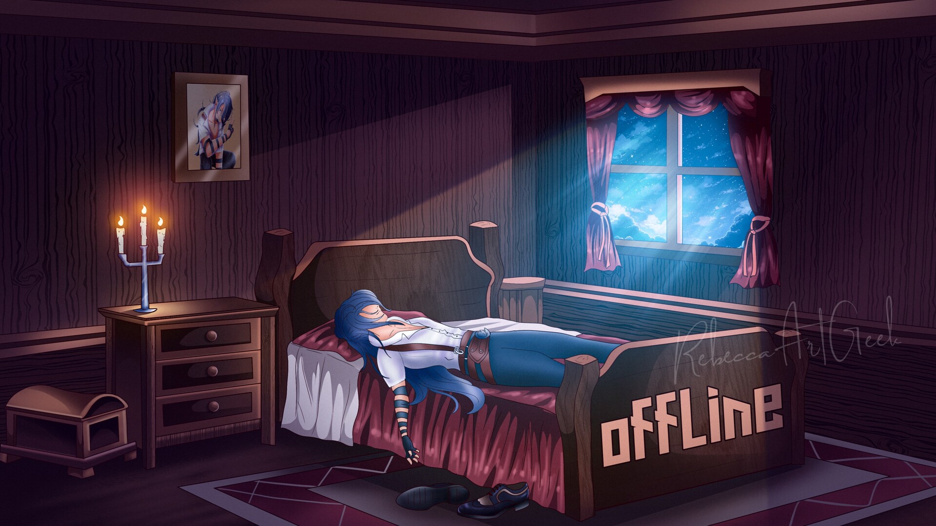 ArtStation - Offline Custom Twitch Screen