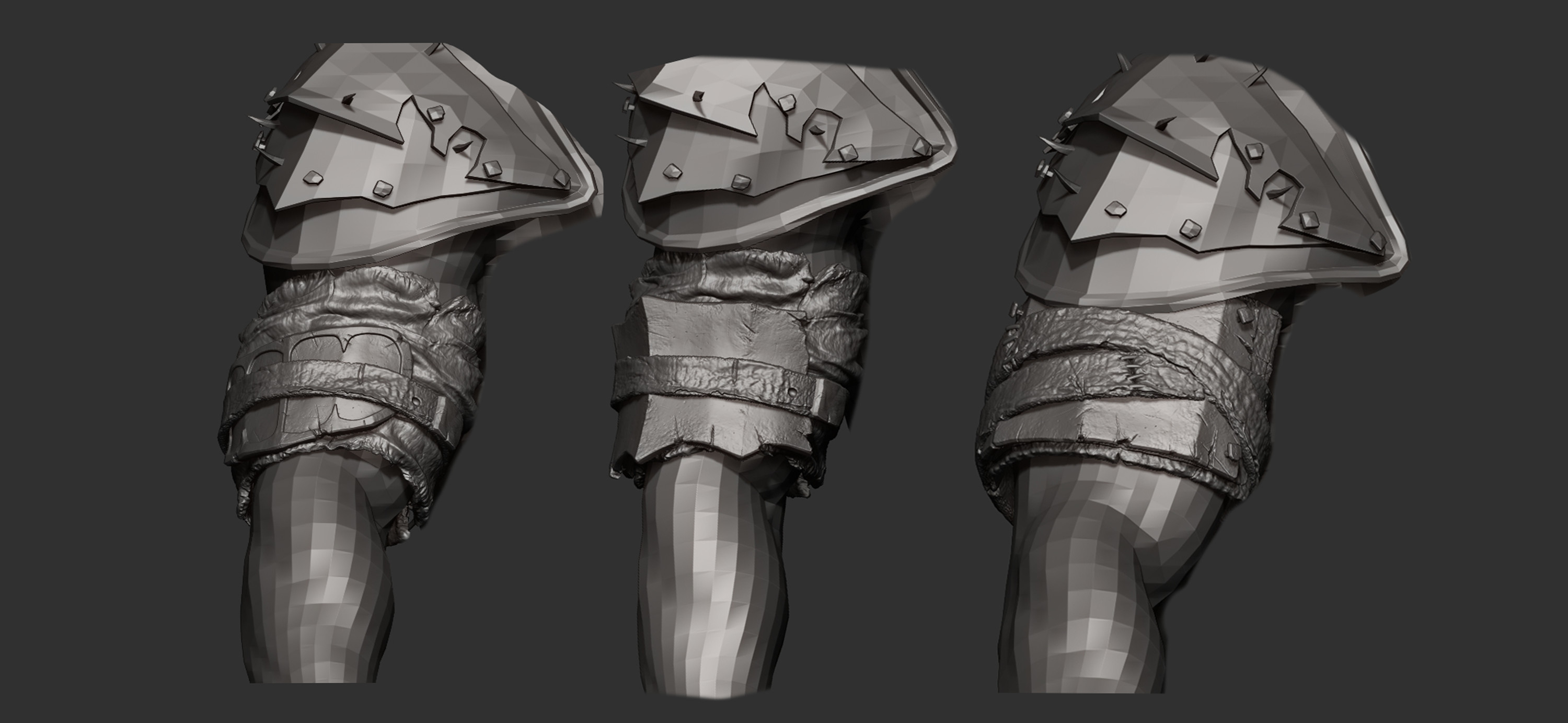 Irene carbonell portfolio 3d 2d art - Orc Fighter part 2