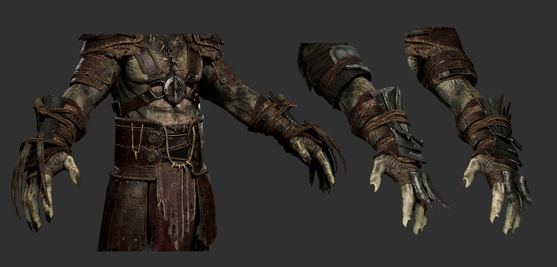 Irene carbonell portfolio 3d 2d art - Orc Fighter part 2