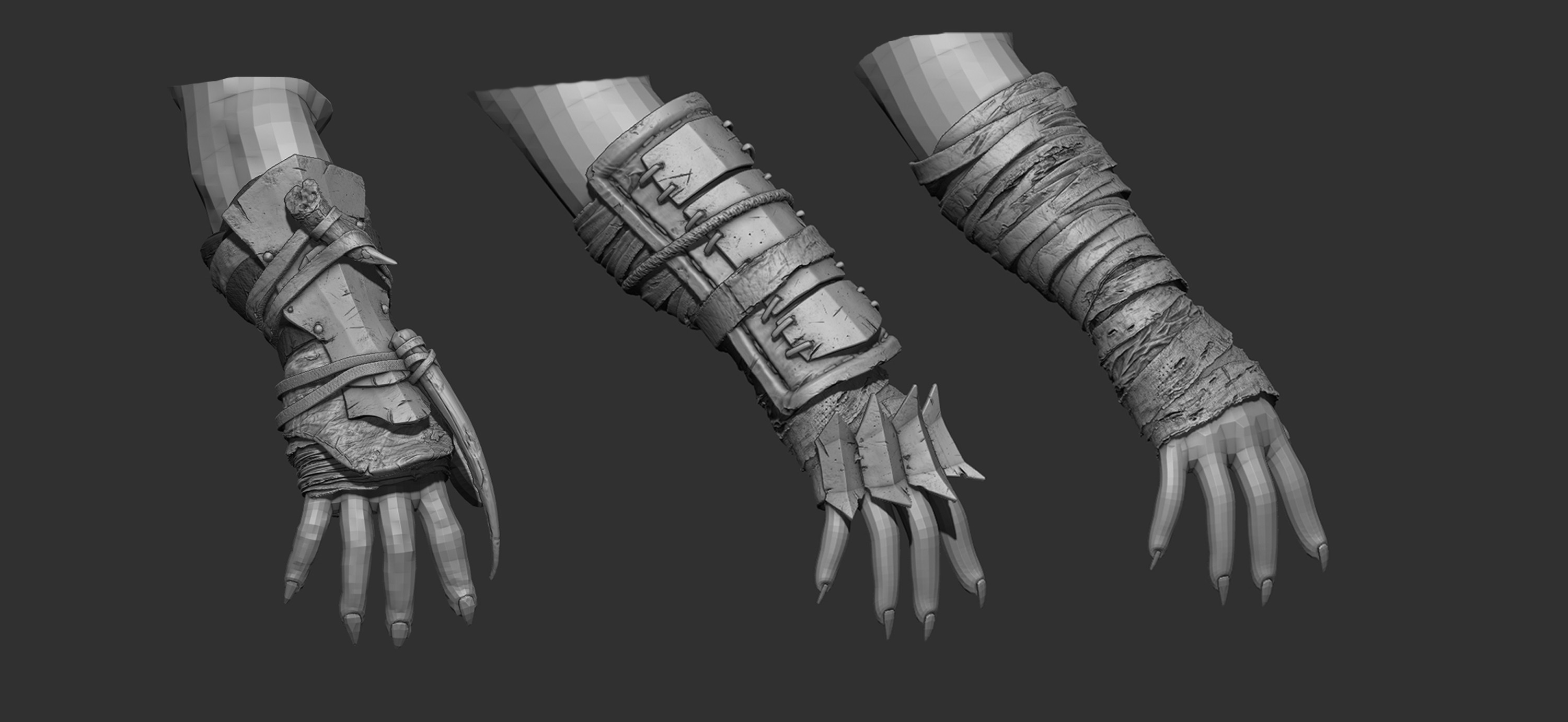 Irene carbonell portfolio 3d 2d art - Orc Fighter part 2