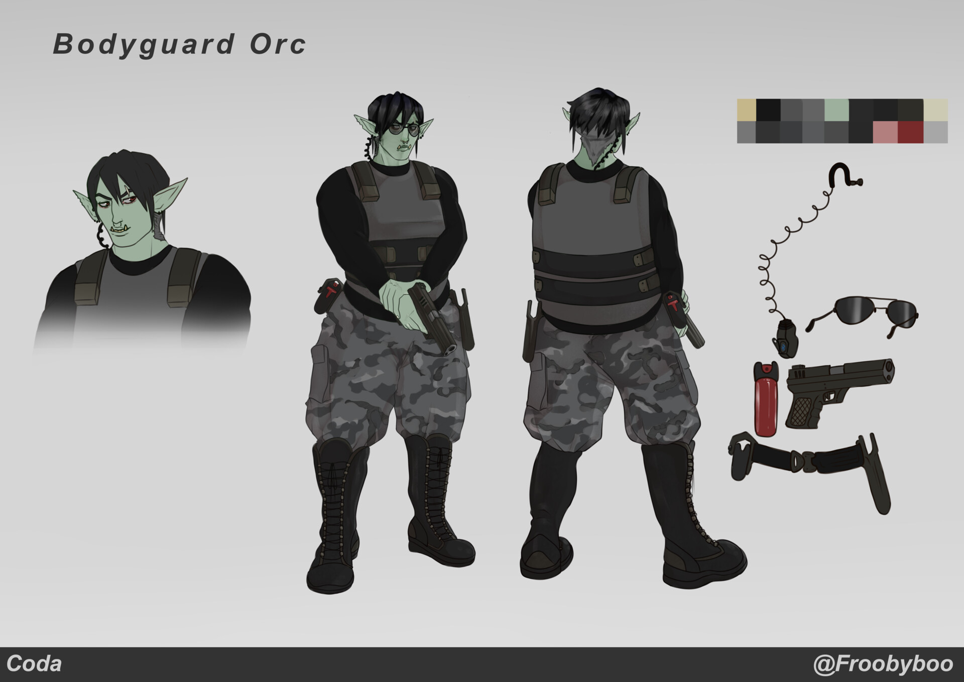 ArtStation - Bodyguard Orc