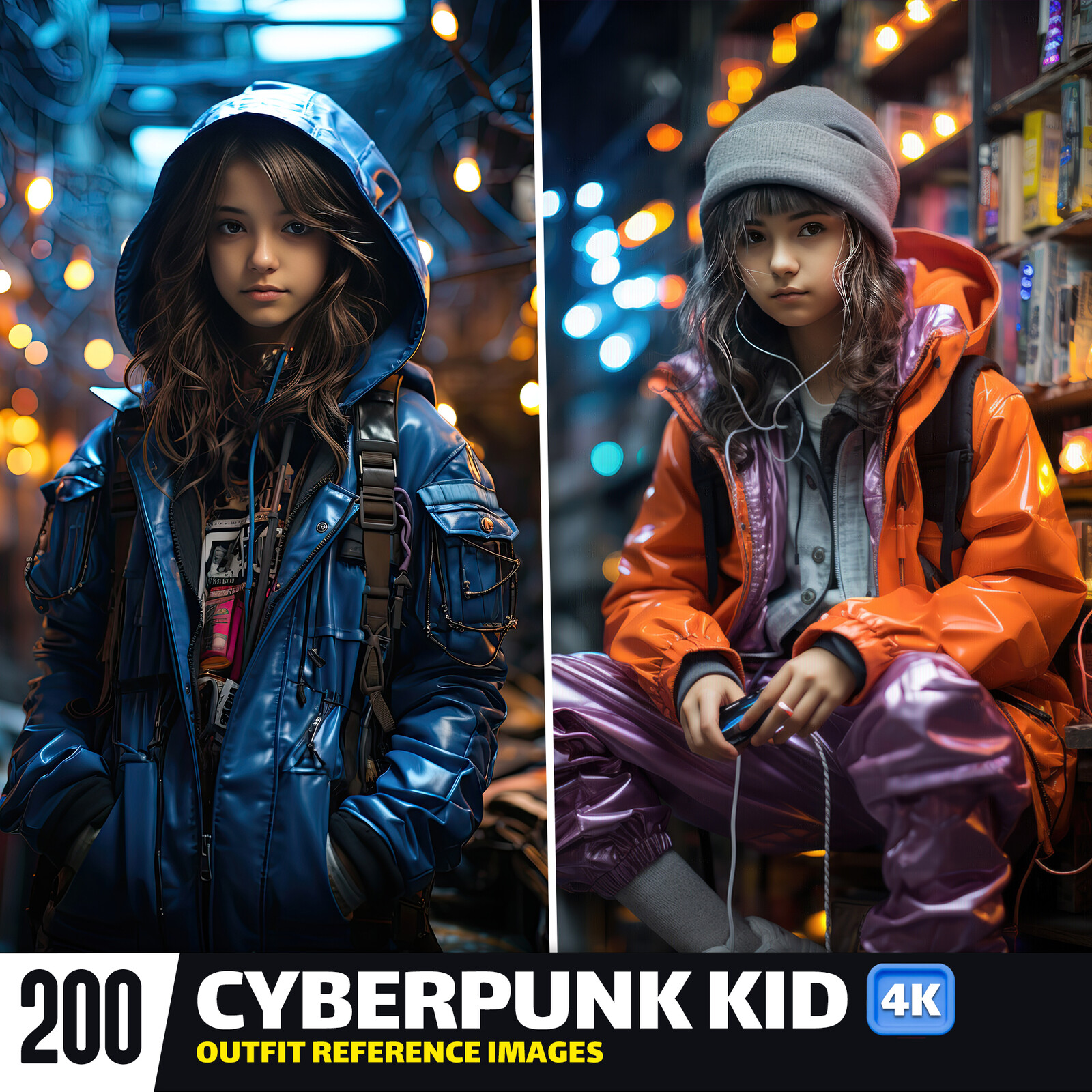 Starseed boy - Cyberpunk Kid VOL.03 | 4K Reference Images