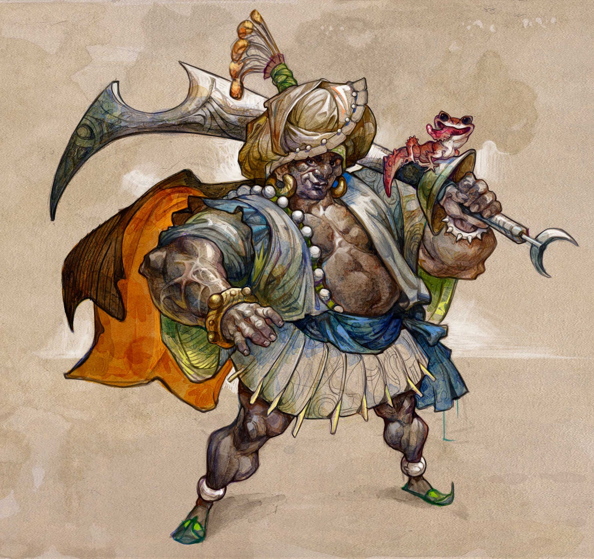 ArtStation - Gecko Barbarian