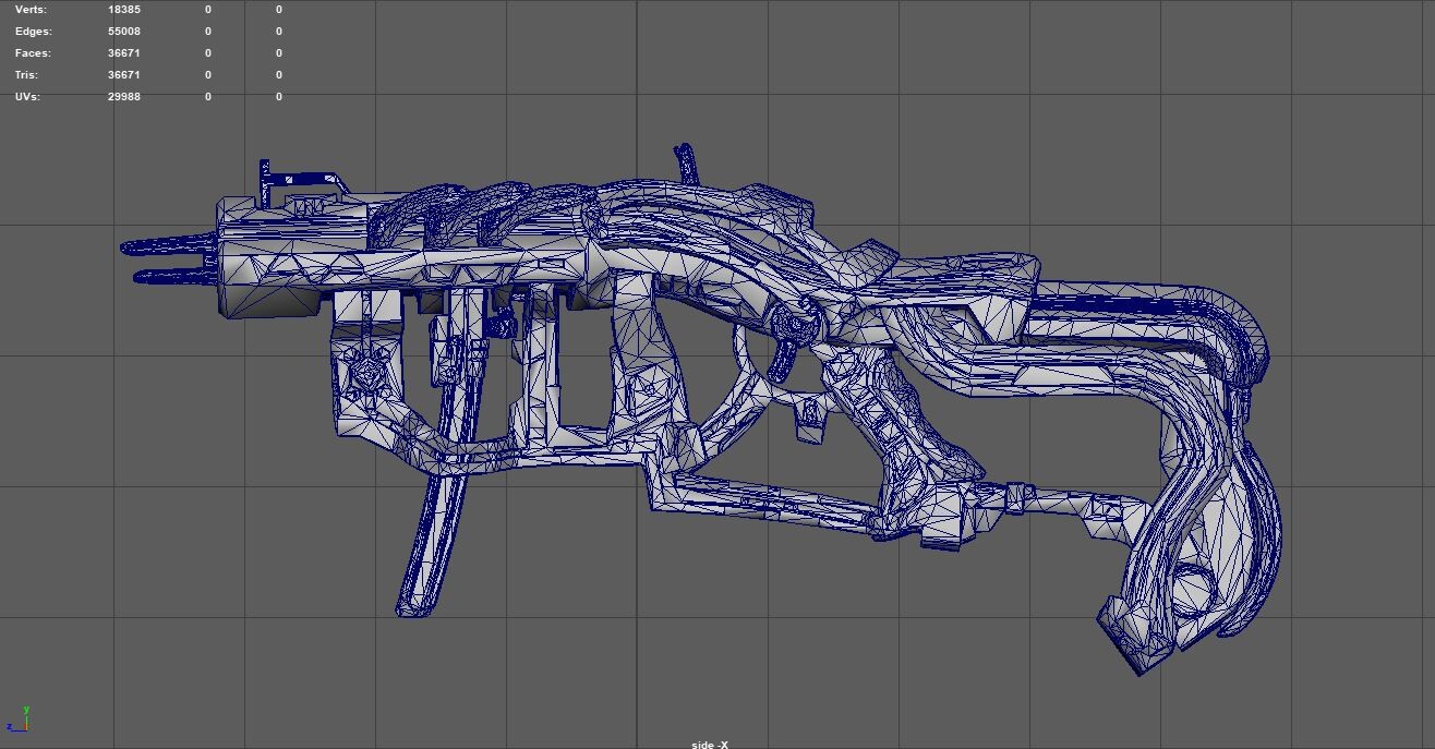 J.R. Wells - SPINE-CQB- Futuristic Weapon Model / Original Concept