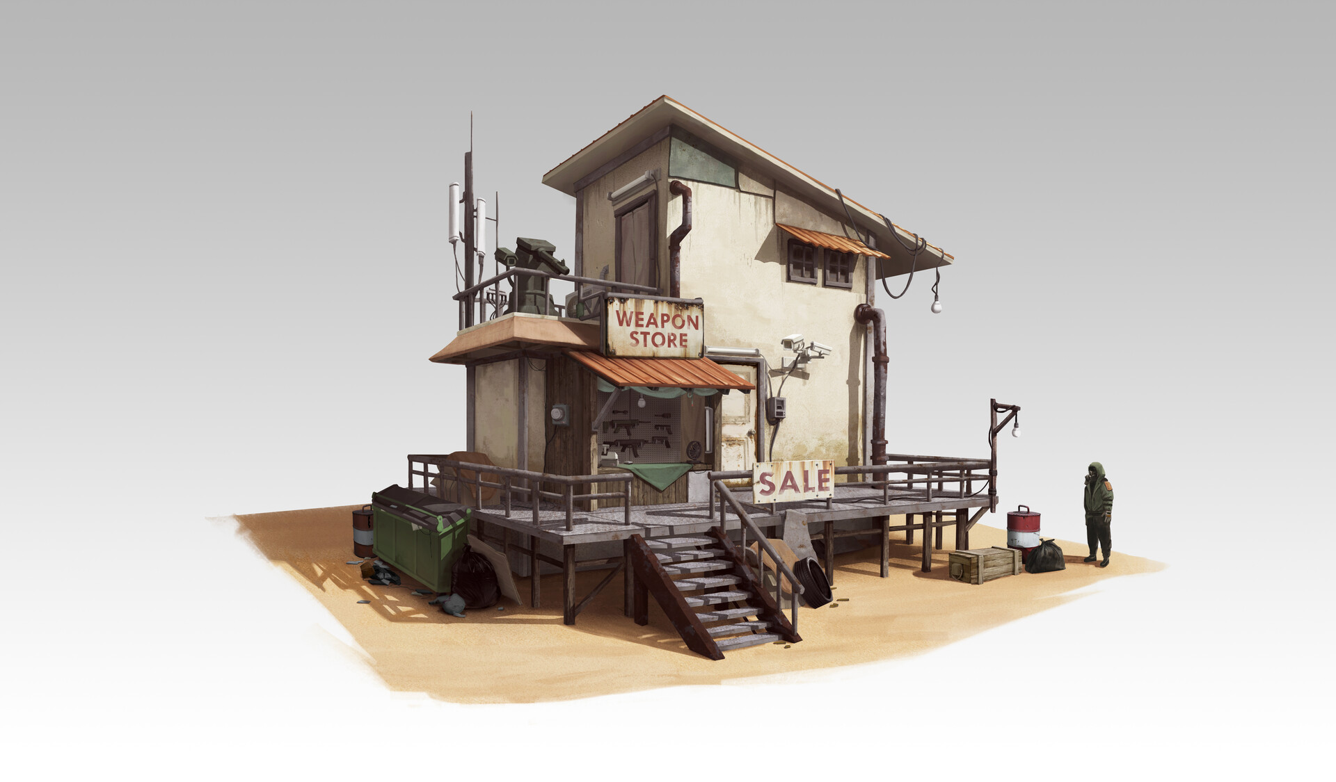 ArtStation - Weapon Store in Wasteland