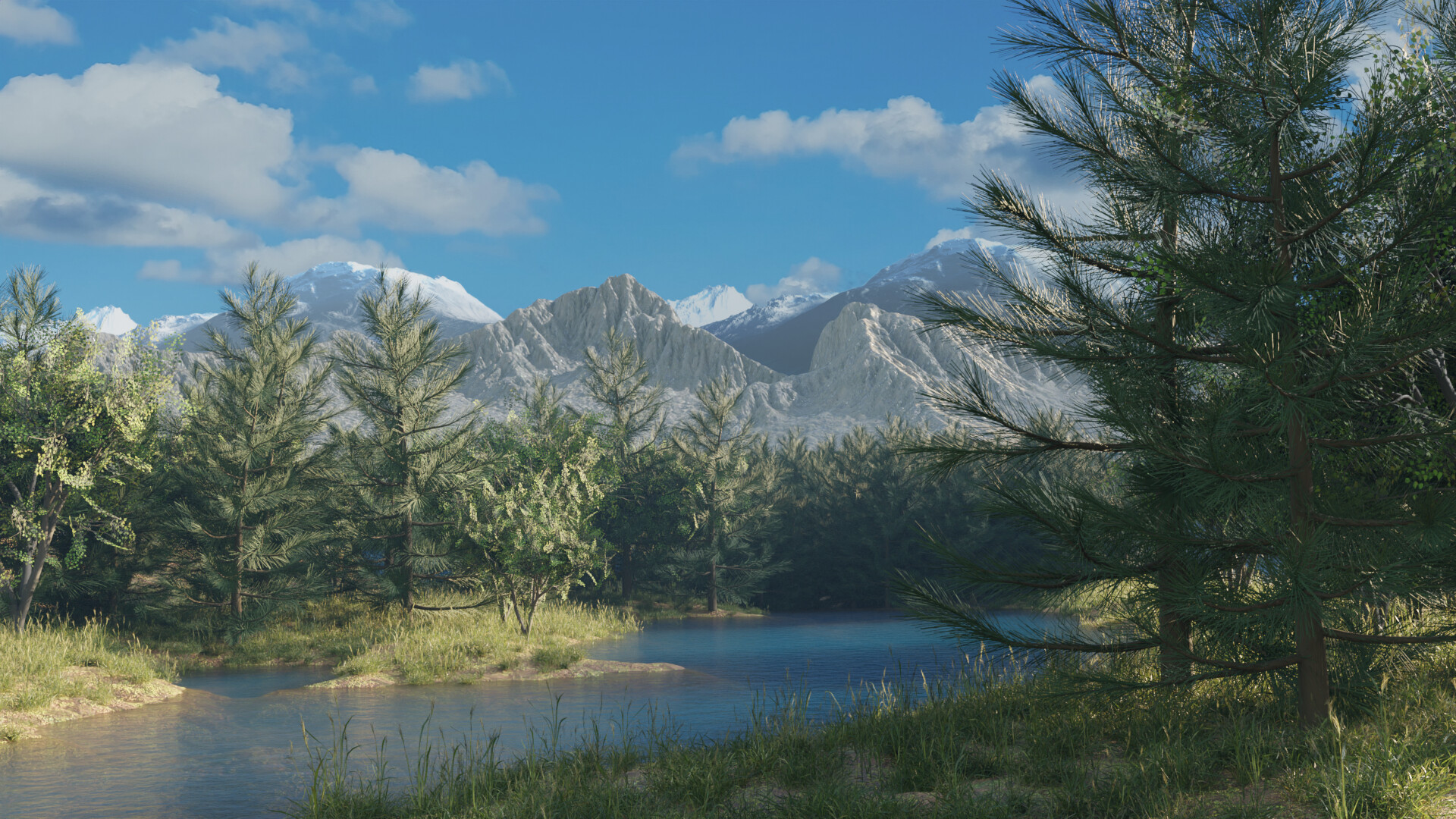 ArtStation - Mountain river