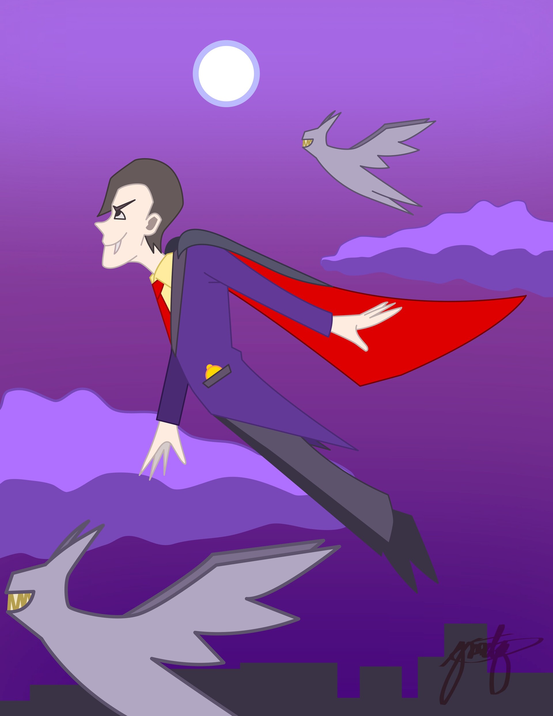 ArtStation - Vampire Night Flight