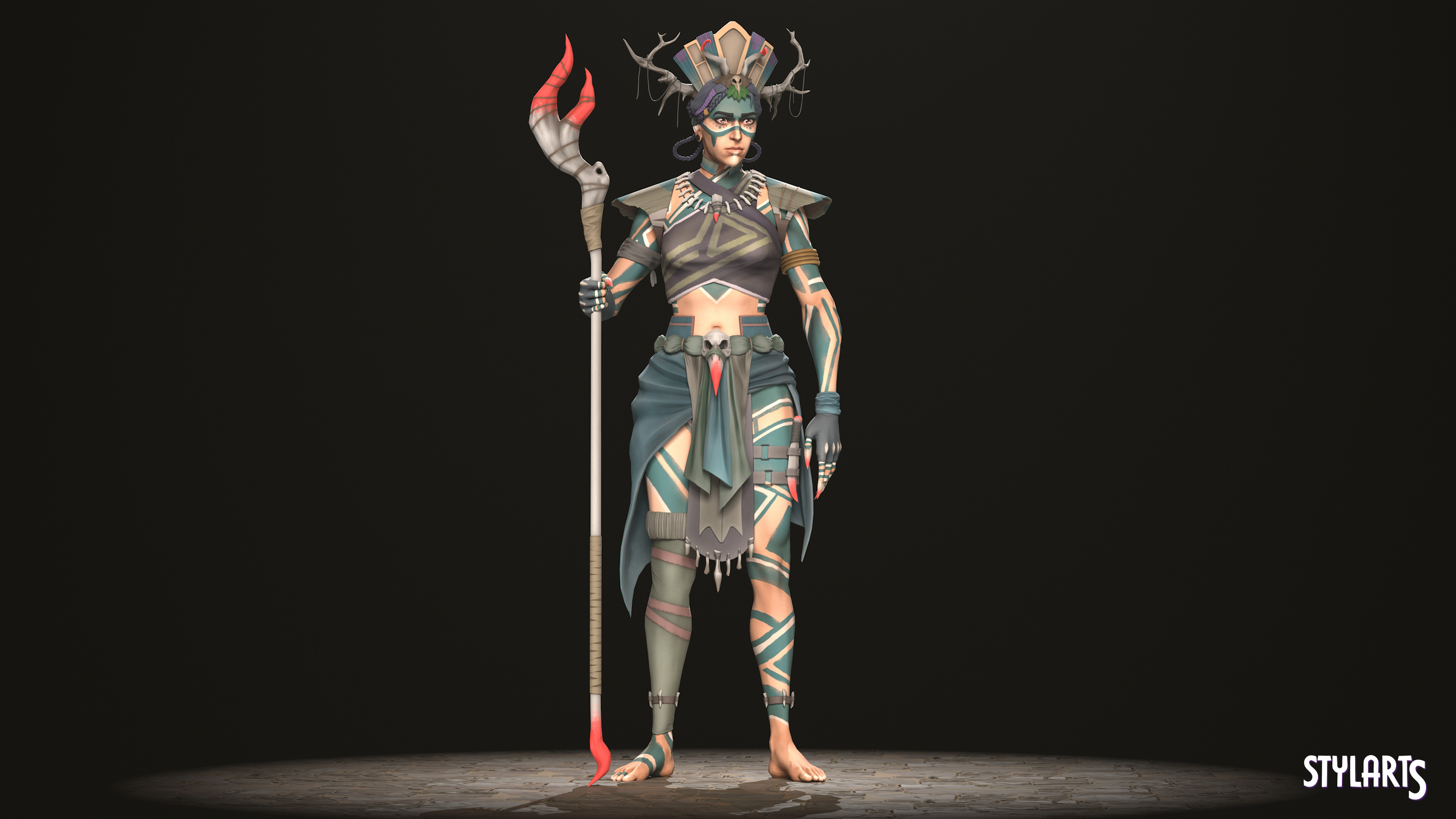 StylArts - Stylized Aztec Shaman Character - Lalayna