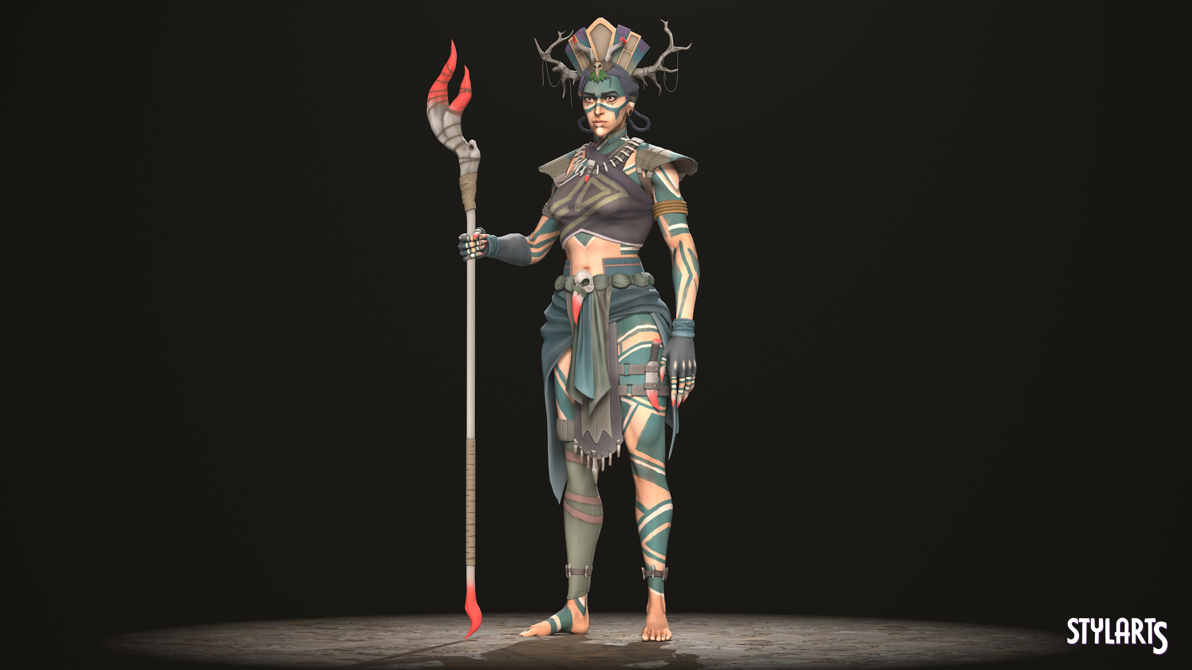 StylArts - Stylized Aztec Shaman Character - Lalayna