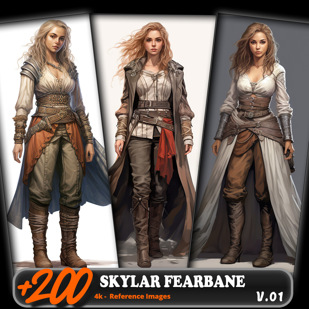 ArtStation - SKYLAR FEARBANE VOL. 01/ 4K/ Reference Image