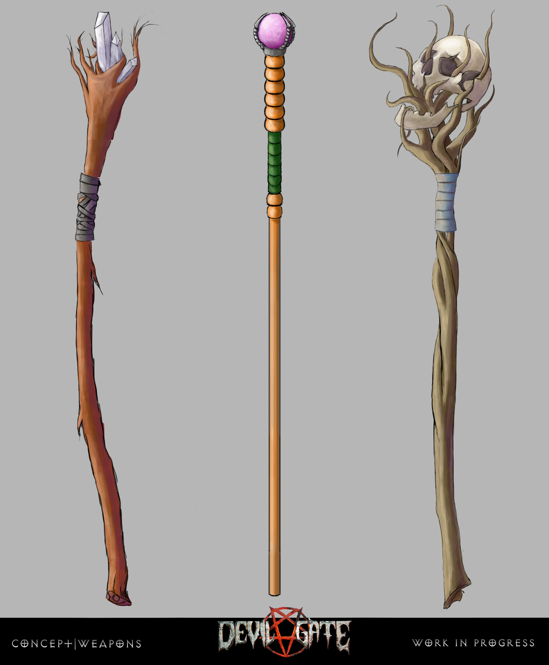 ArtStation - Devil Gate weapons