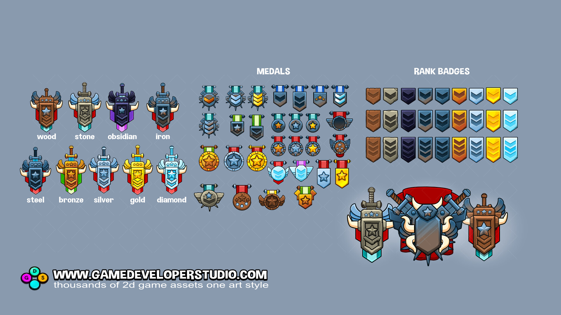 Robert Brooks - Game rank and league badge creator mega pack