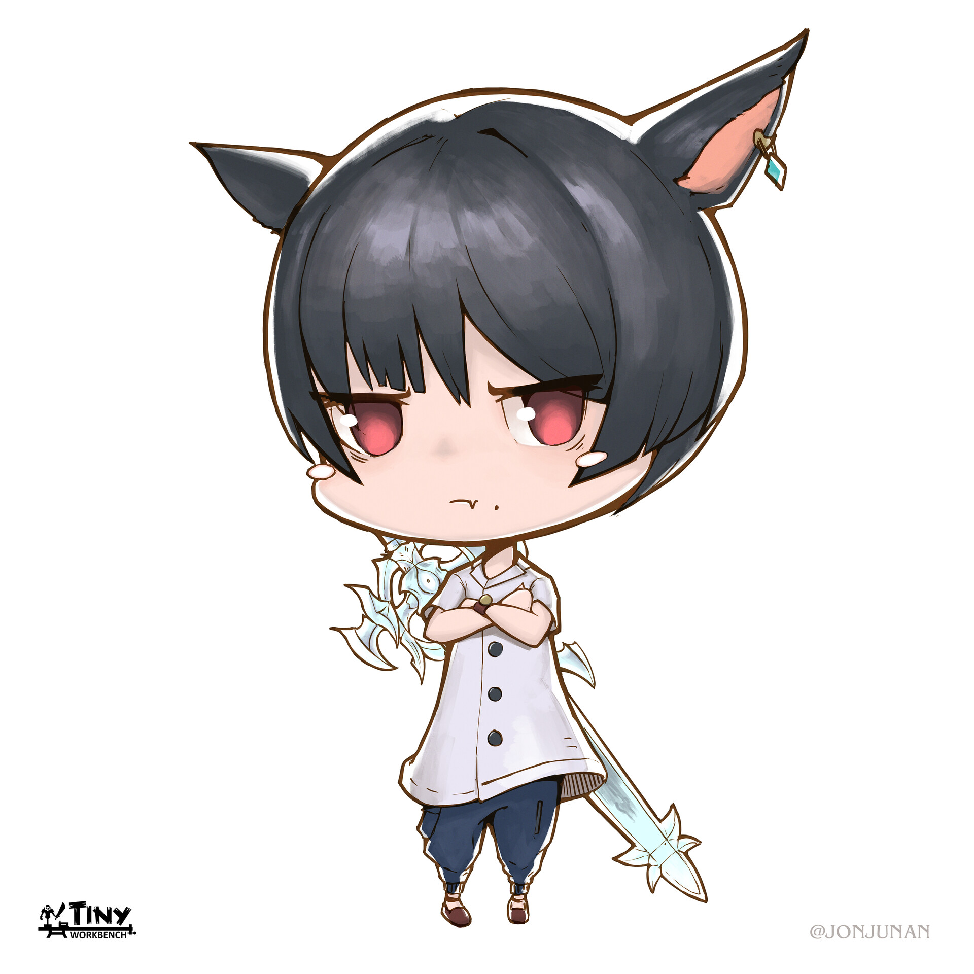 ArtStation - FFXIV Chibi Miqote