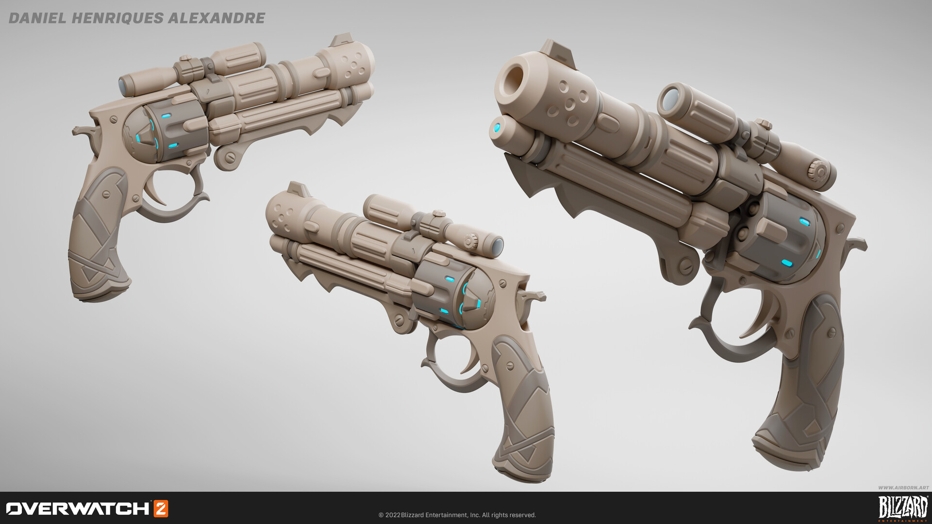 Airborn Studios - Overwatch 2 - Space Raider Cassidy weapon