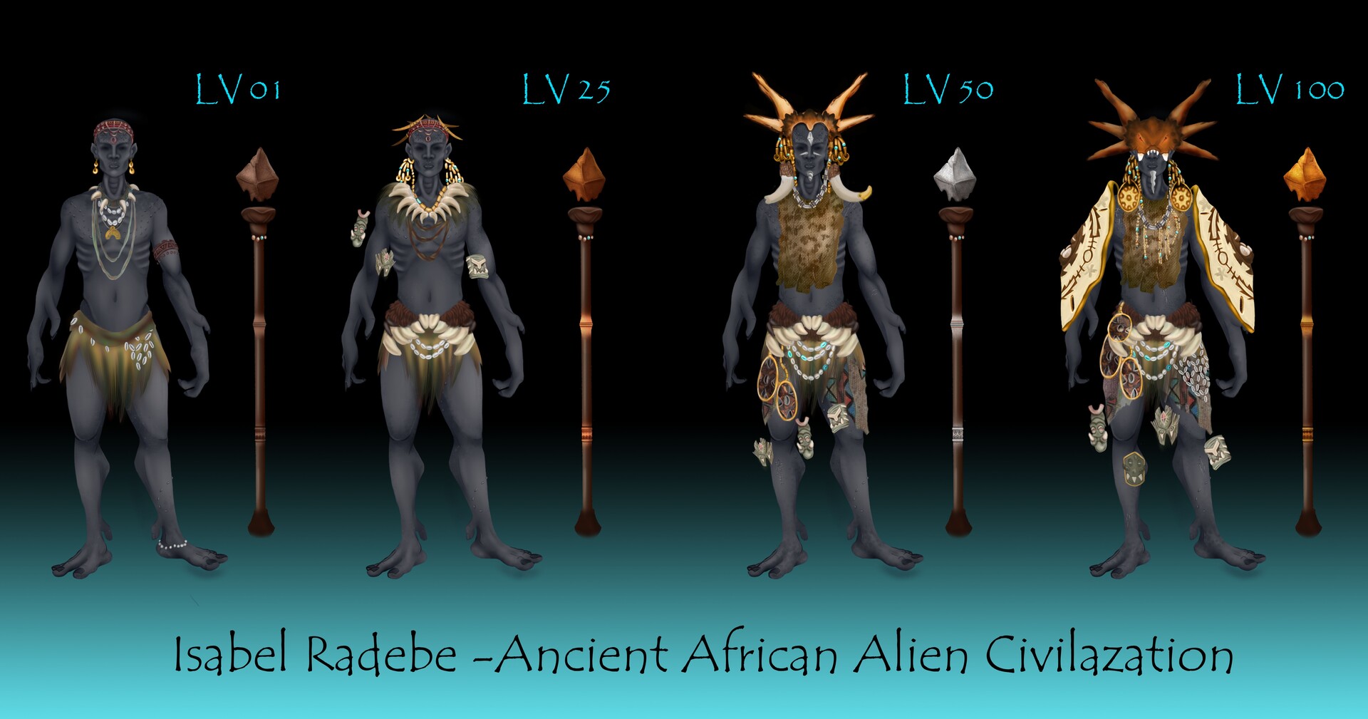 ArtStation - Ancient African Alien Civilization [Character Concept Design]
