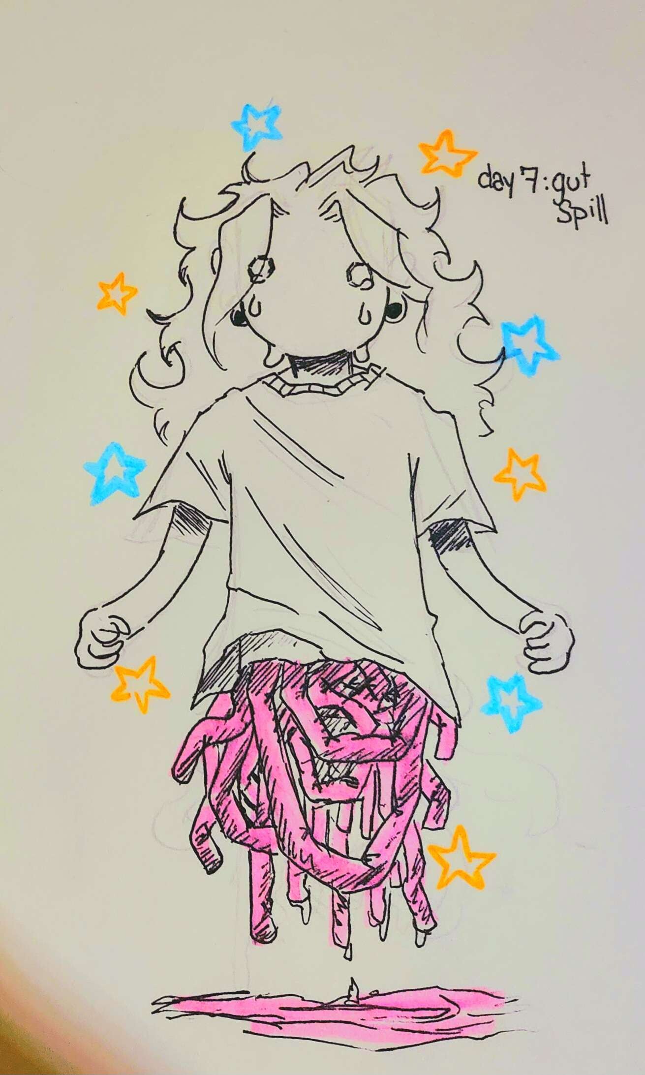 ArtStation - Goretober day7: gut spill