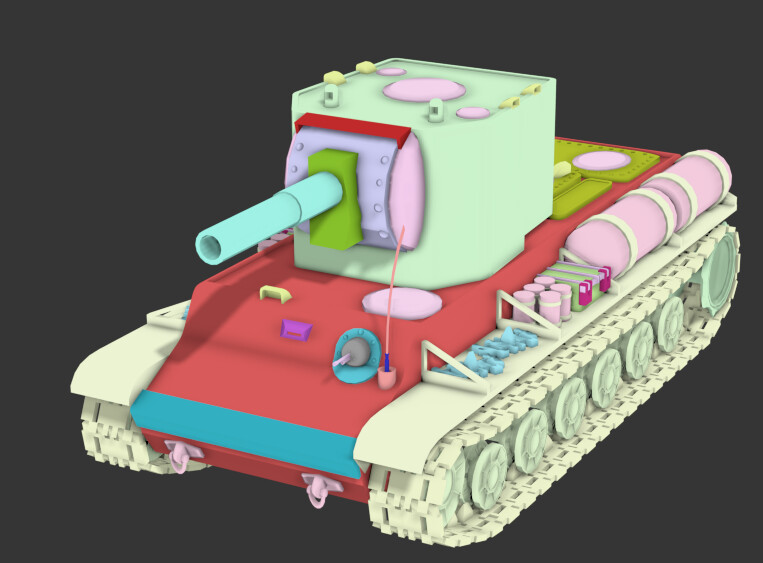ArtStation - KV-2 -WIP