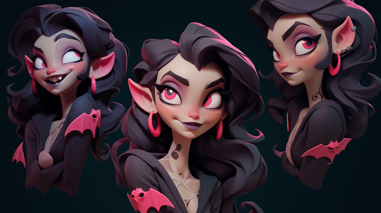 3D Head Sculpt References in 4K - Tika Art - +350 Vampire Female Head ...