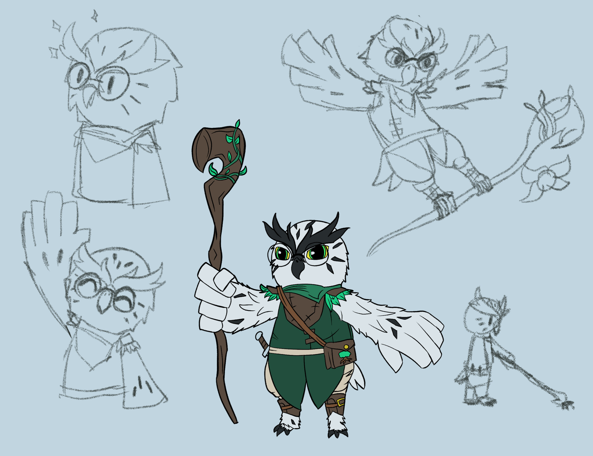 ArtStation - DND Owlin Druid