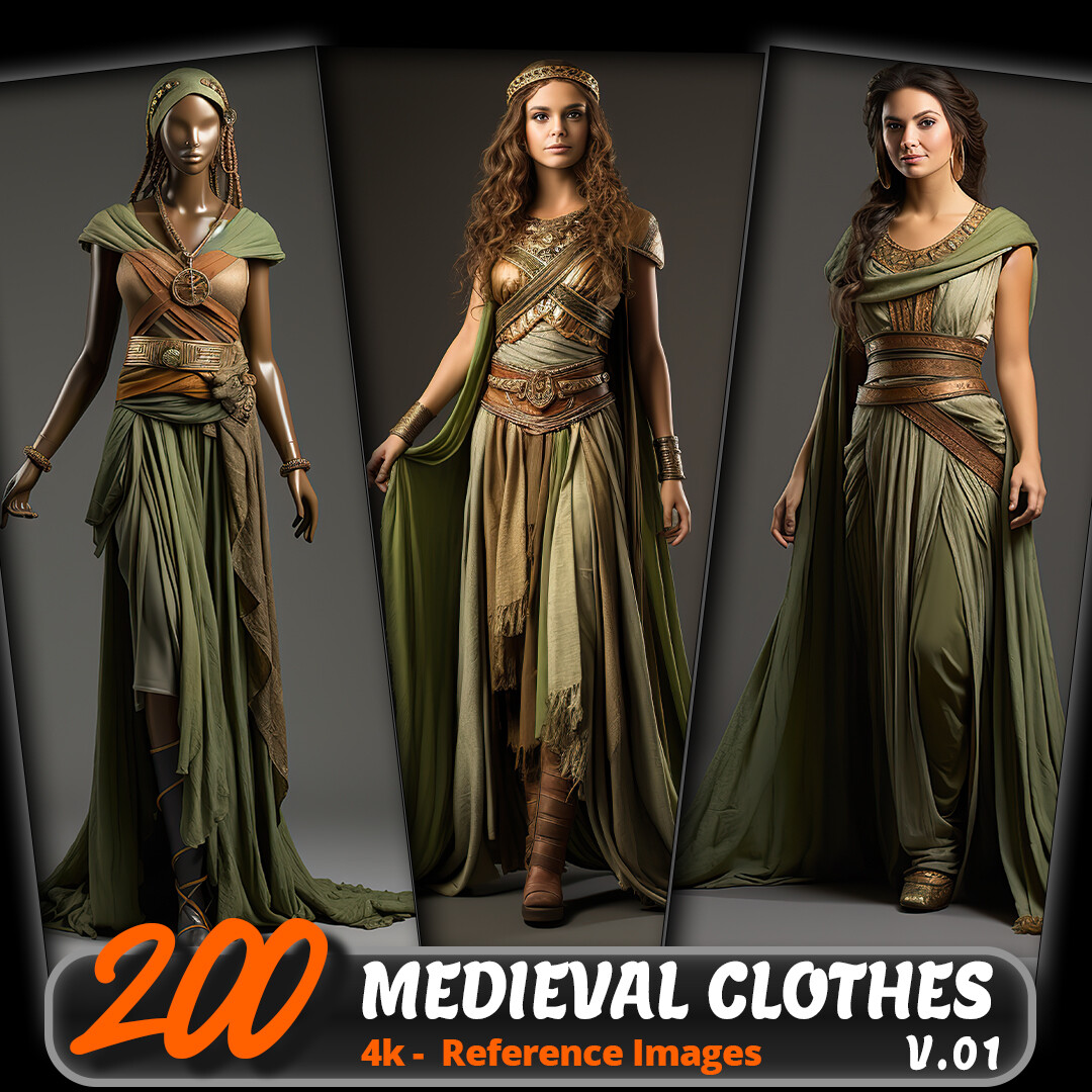 ArtStation - MEDIEVAL CLOTHES VOL. 01/4K/ Reference Image