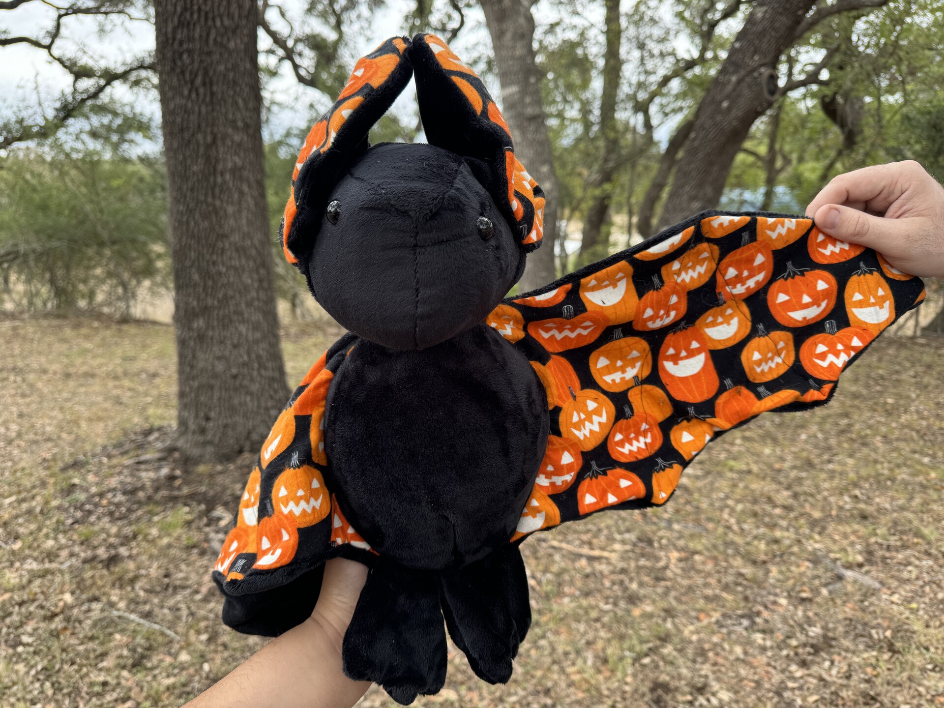 Sunny SideUp Stuffies - Pumpkin Halloween Bat Plush