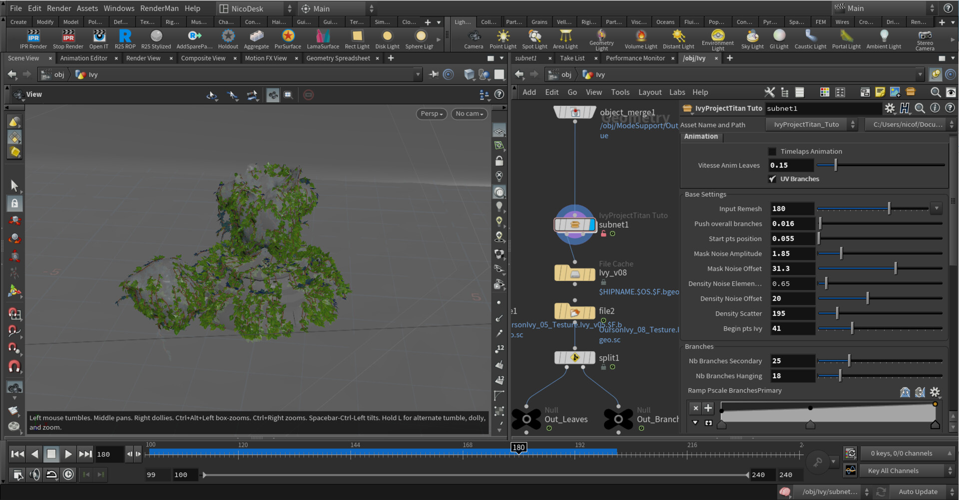 Nicolas FIMBEL - Procedural Ivy growth